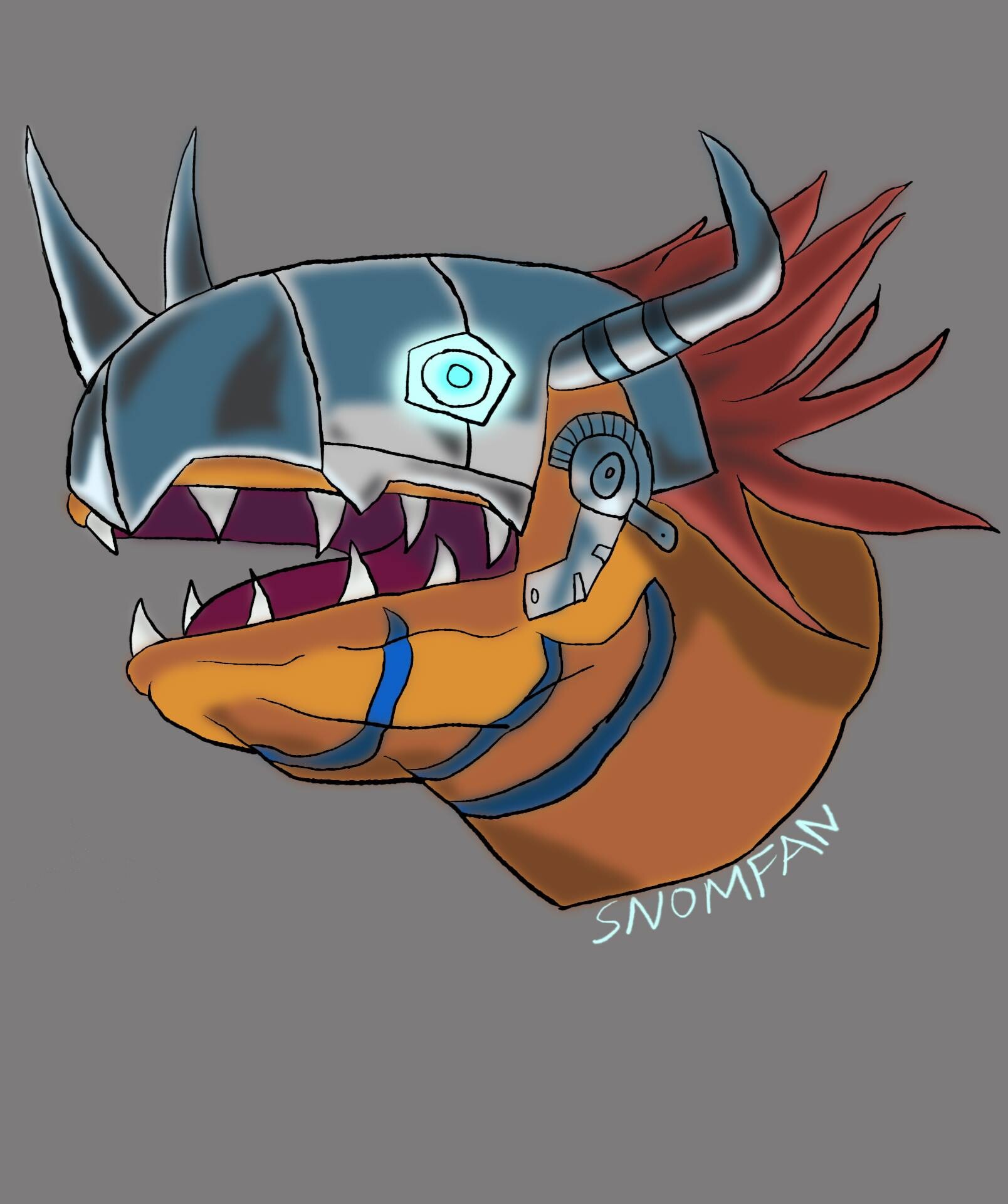 ArtStation - Portrait de MetalGreymon