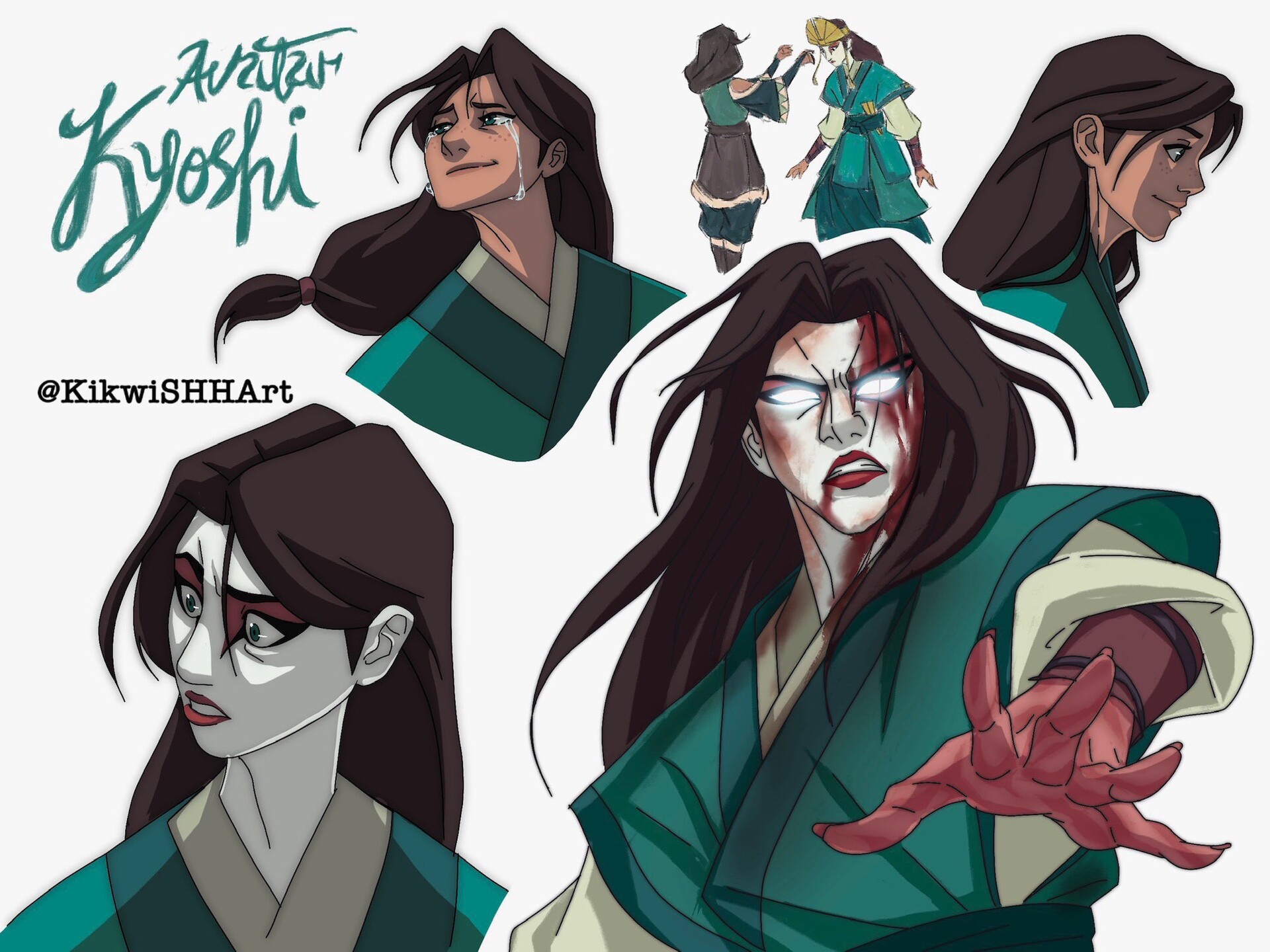 ArtStation - Avatar Kyoshi Characters Expression Sheets
