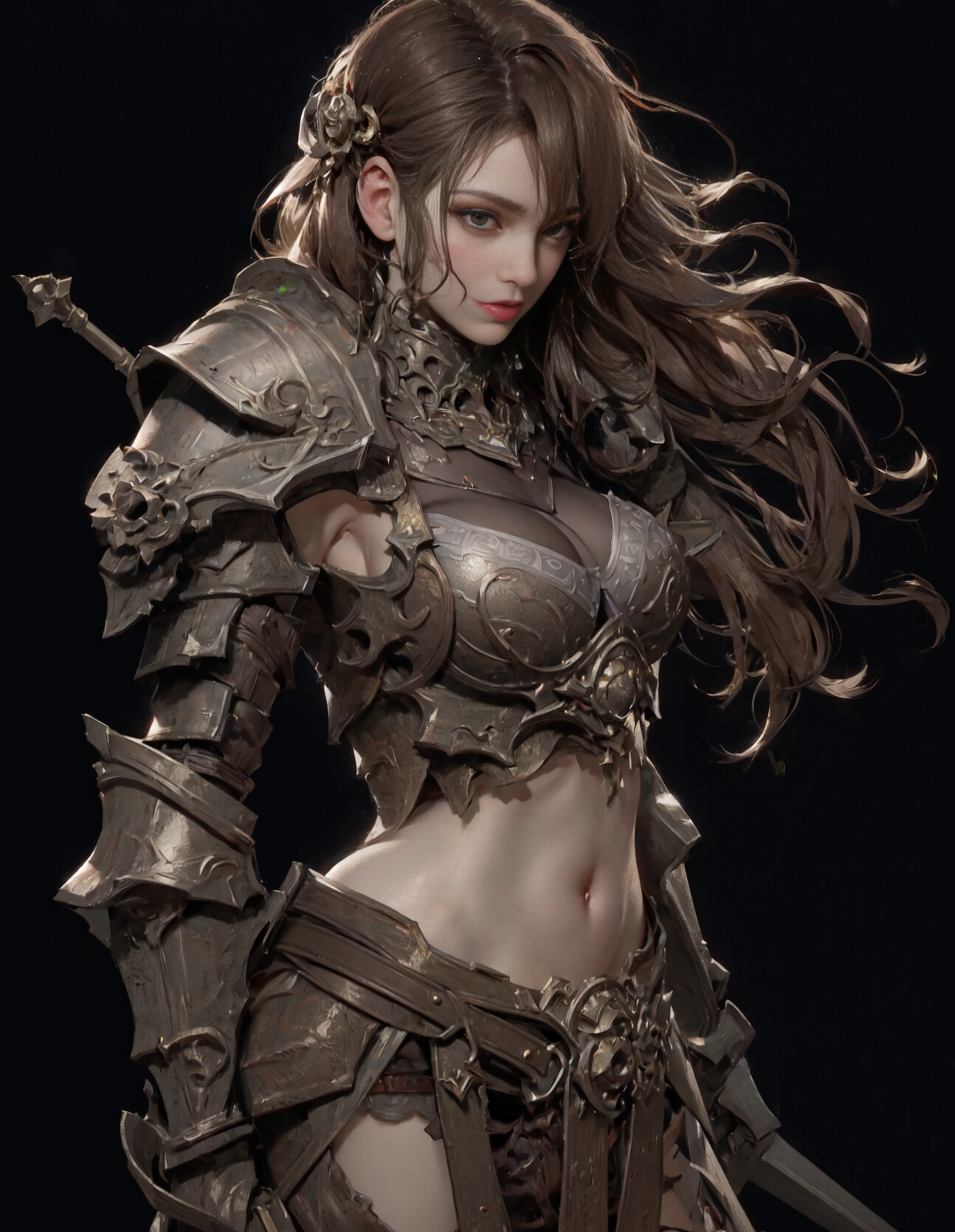 ArtStation - A handsome female warrior