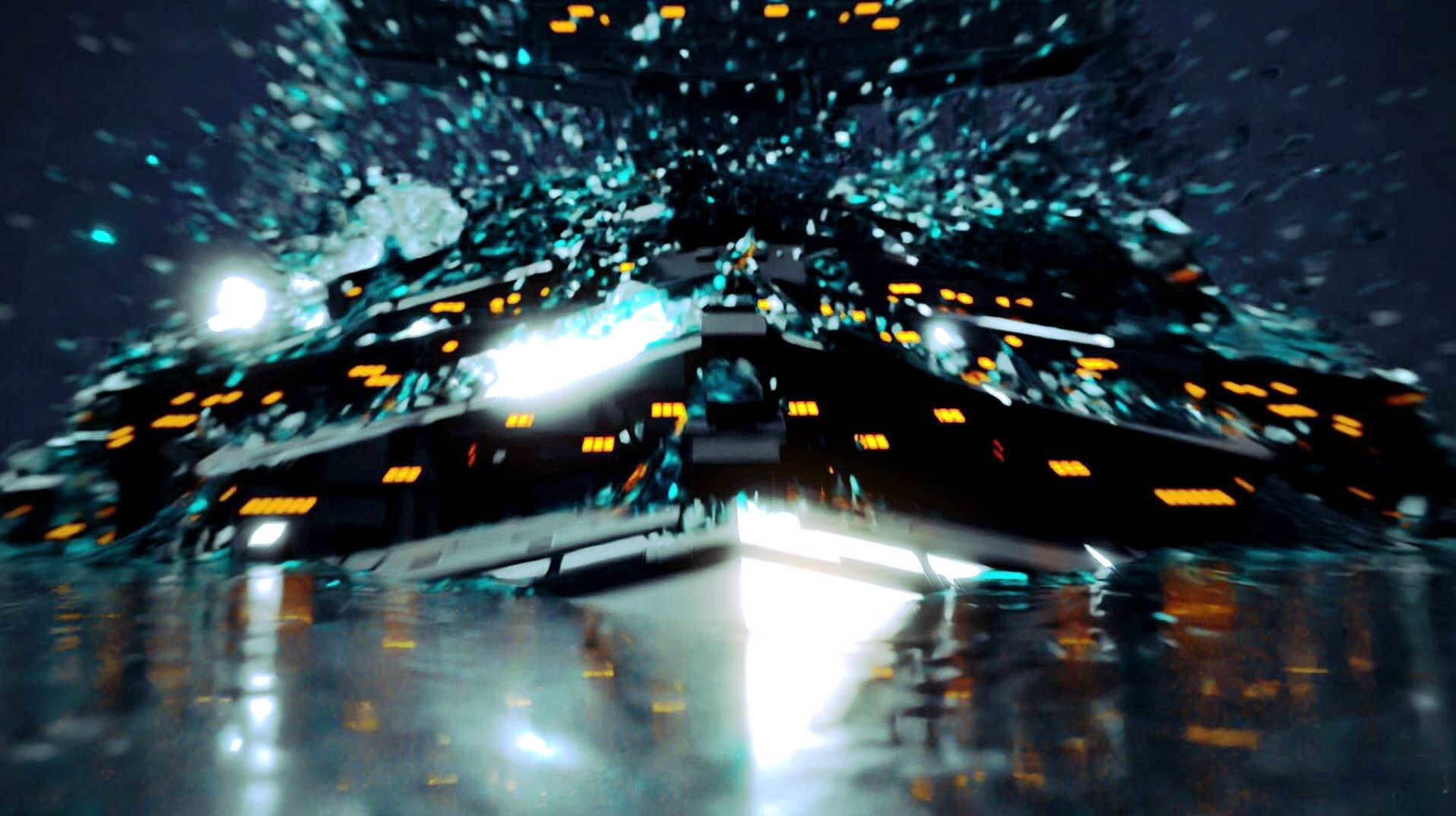 ArtStation - Spaceship out of ice