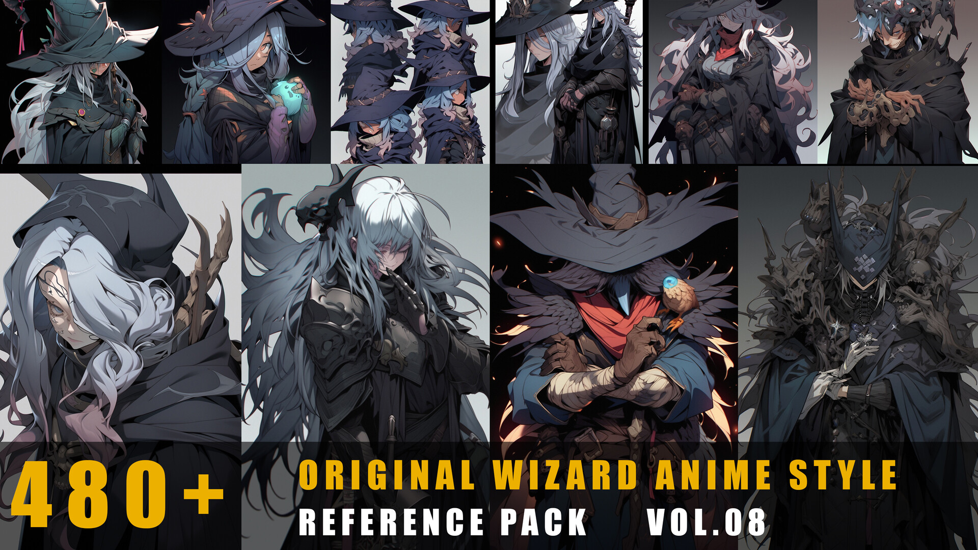 WaterLaw's Studio - 480+ Original Wizard Anime Style - References Pack ...