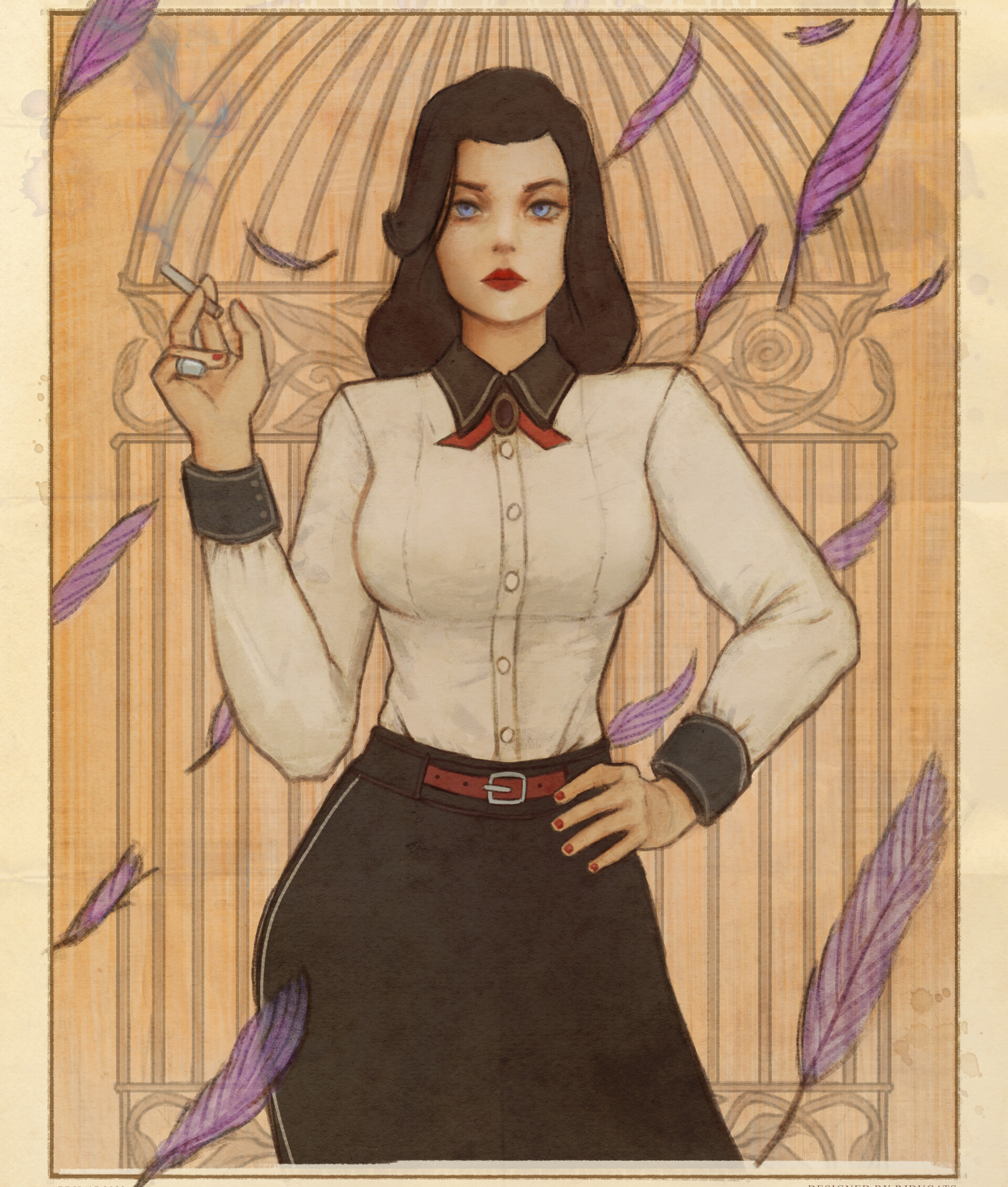 Bioshock Elizabeth Drawing