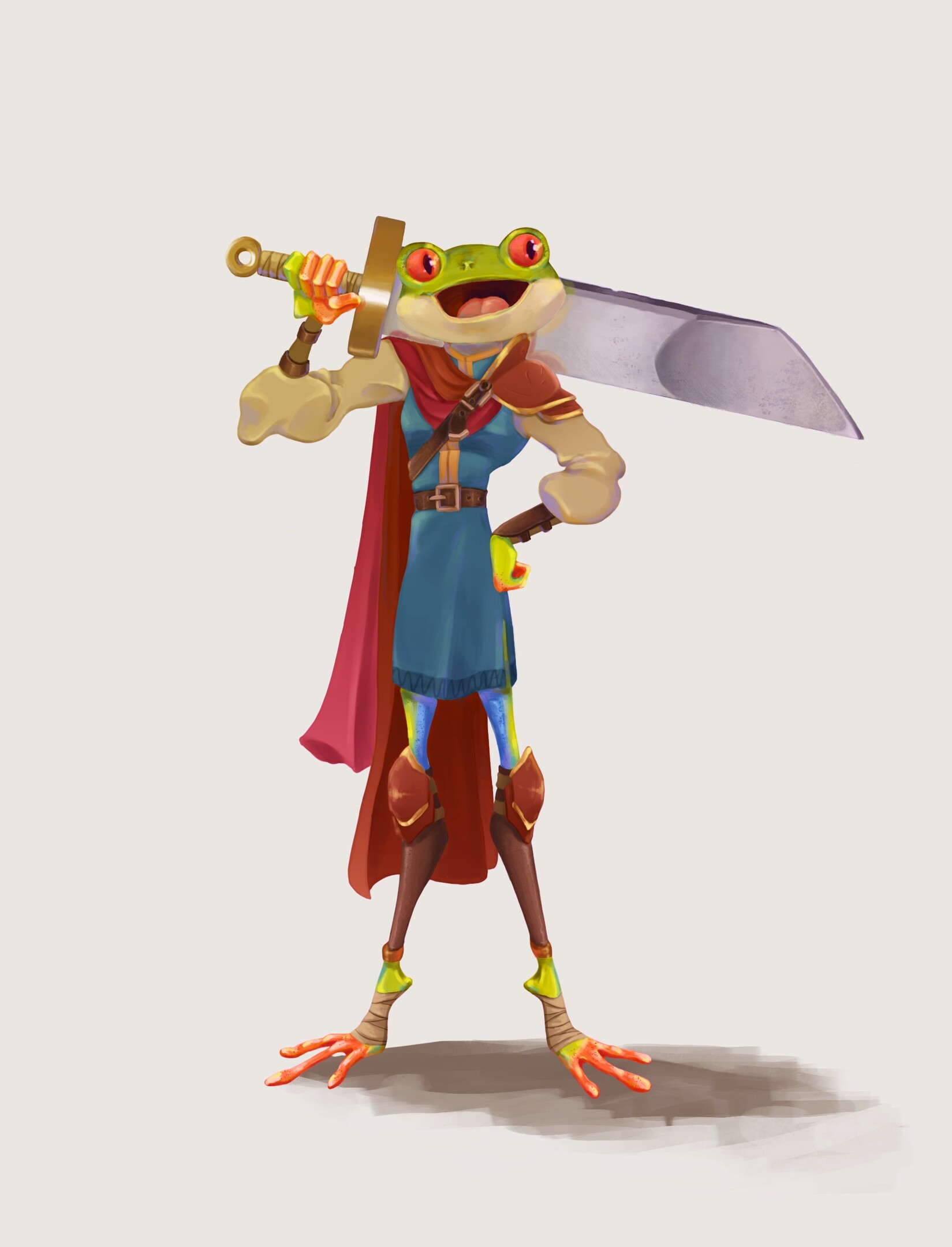 ArtStation - Frog with sword
