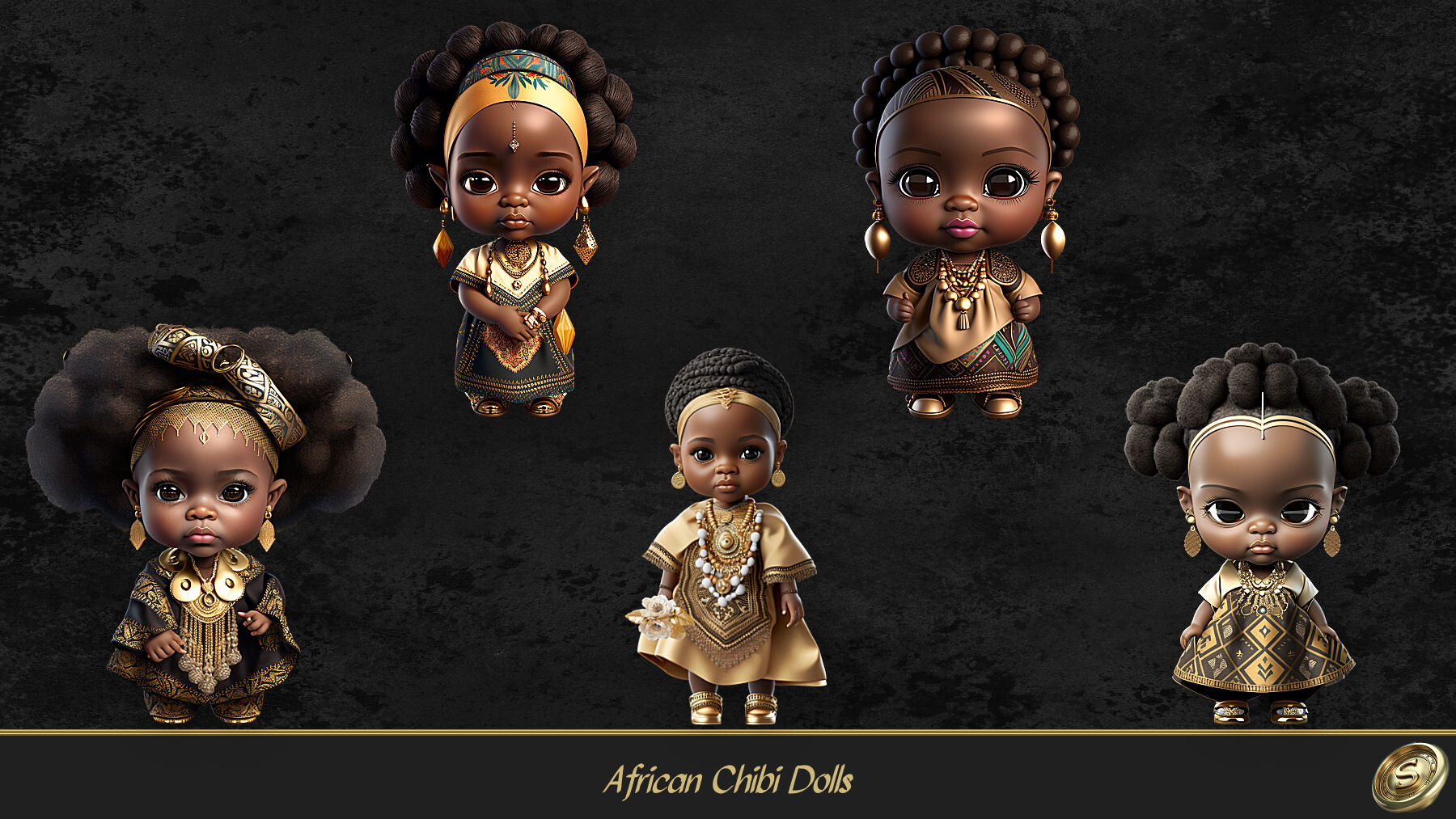 ArtStation - African Chibi Dolls