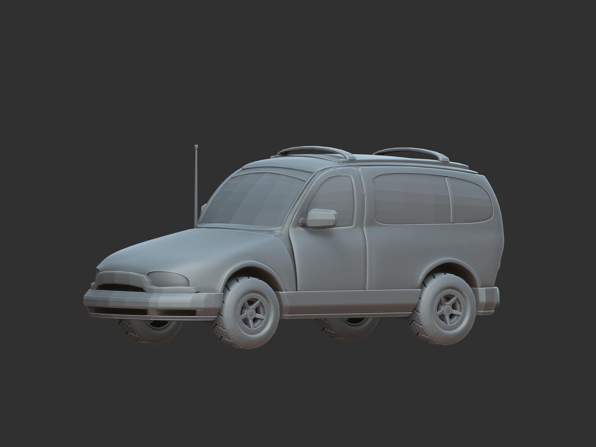 ArtStation - MiniVan Model and Rig