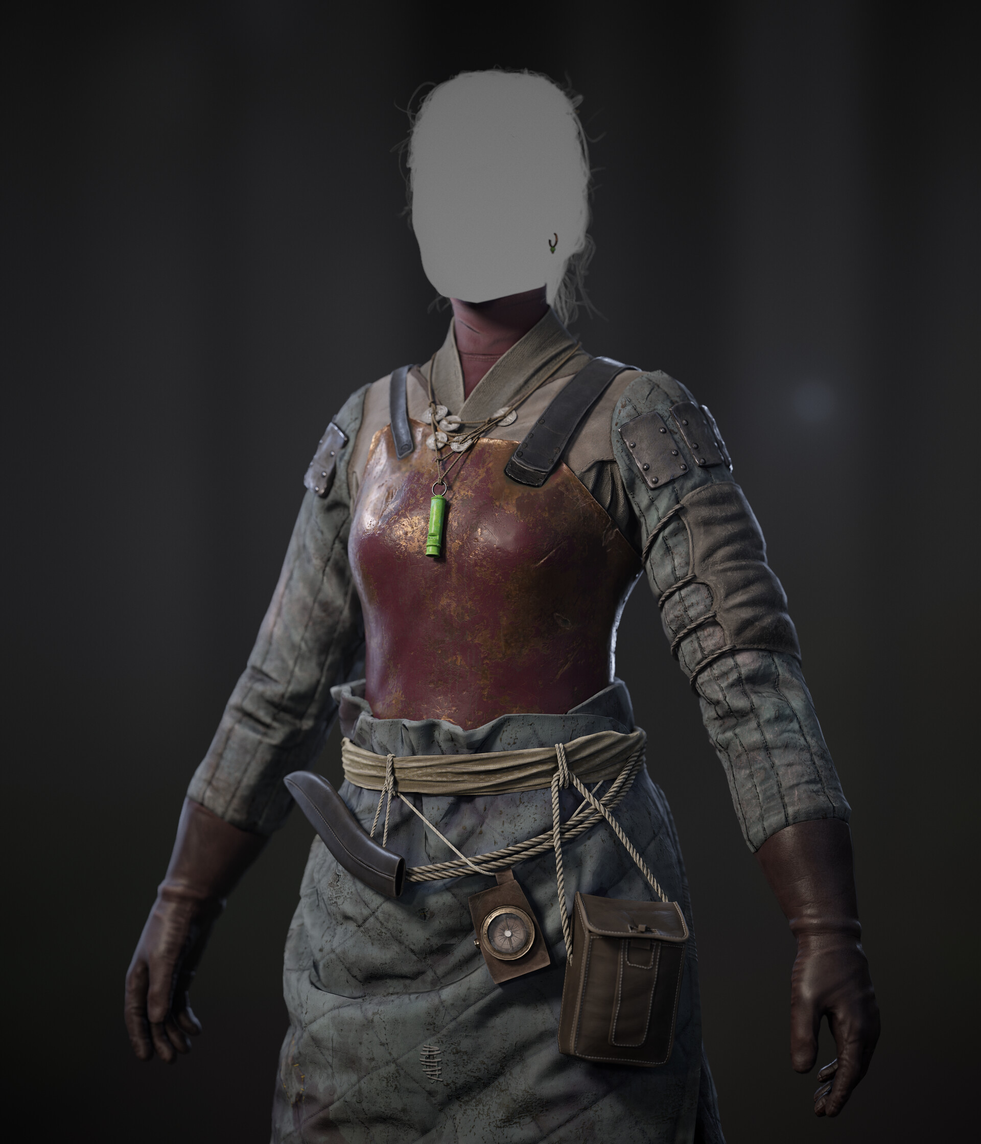 ArtStation - Yù Míng - REAL TIME OUTFIT - DETAIL - BREAKDOWN (MODELLING ...