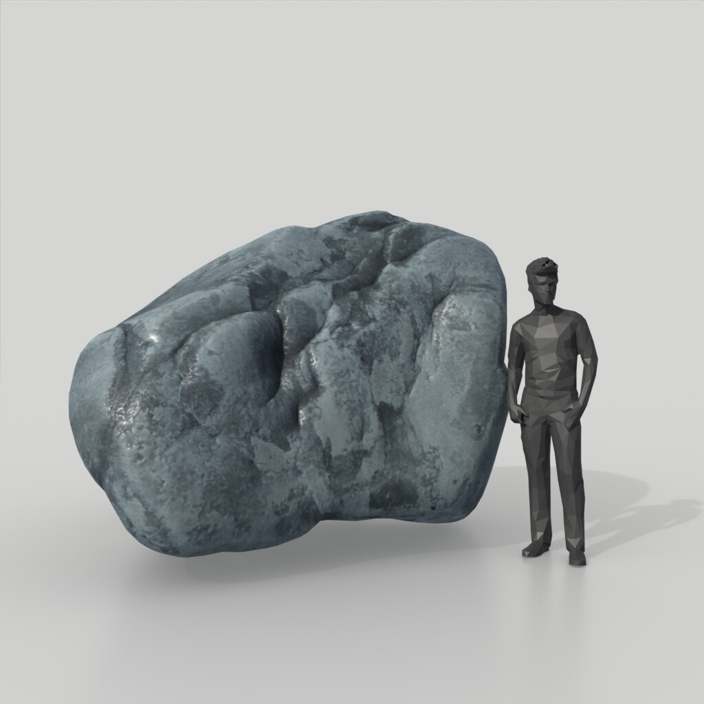 3D Models by 3D Landscape - Low poly Simple Boulder Rock 230420