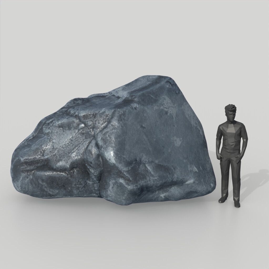 3D Models by 3D Landscape - Low poly Simple Boulder Rock 230420