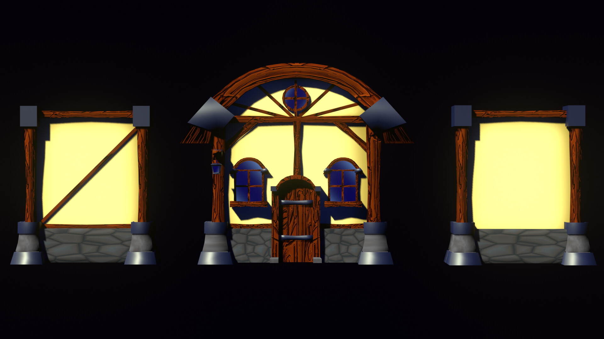 ilyu.ziya - 3D Stylized Modular Fantasy House | 3D Blender