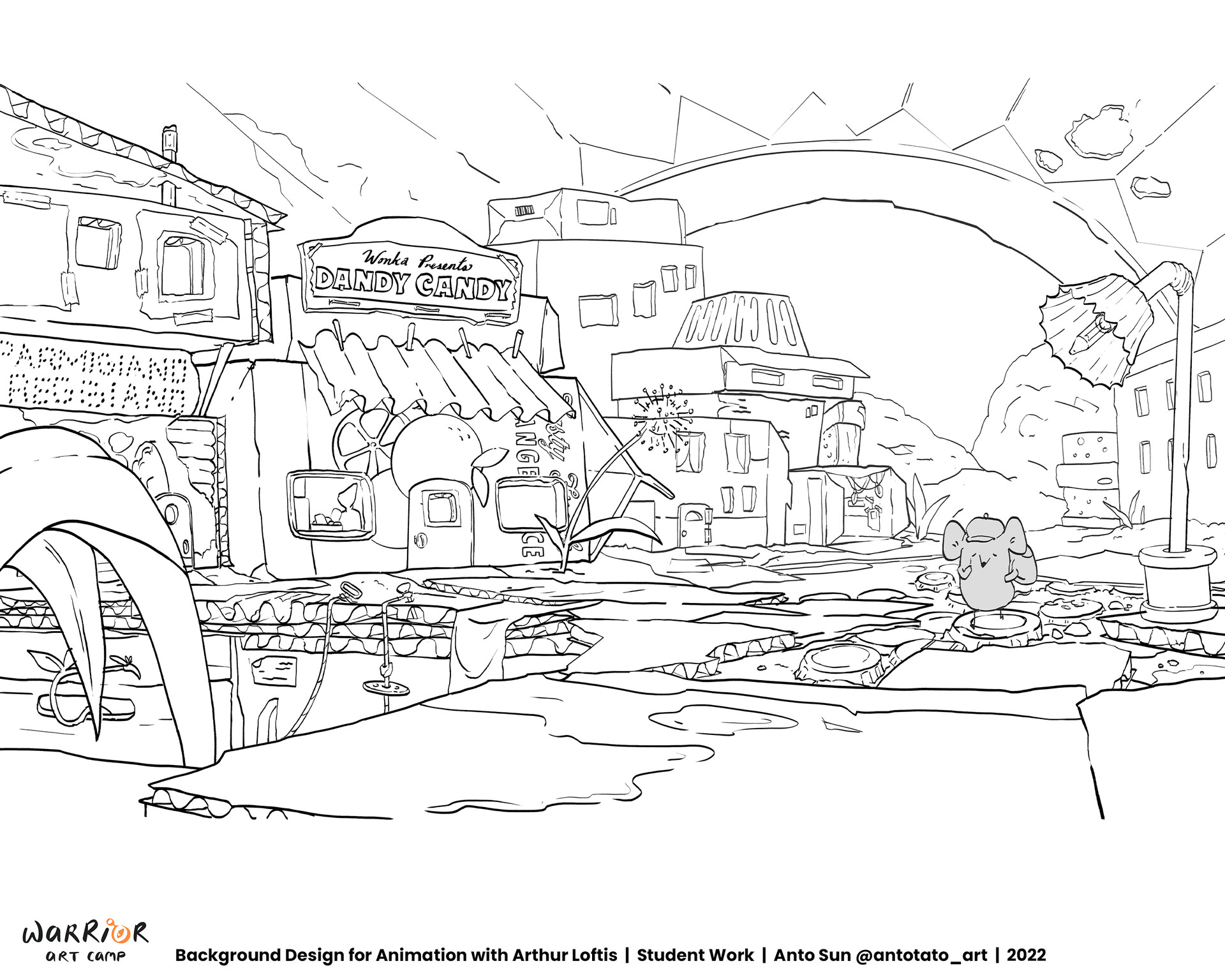 Warrior Art Camp - Anto Sun | Background Design for Animation with ...