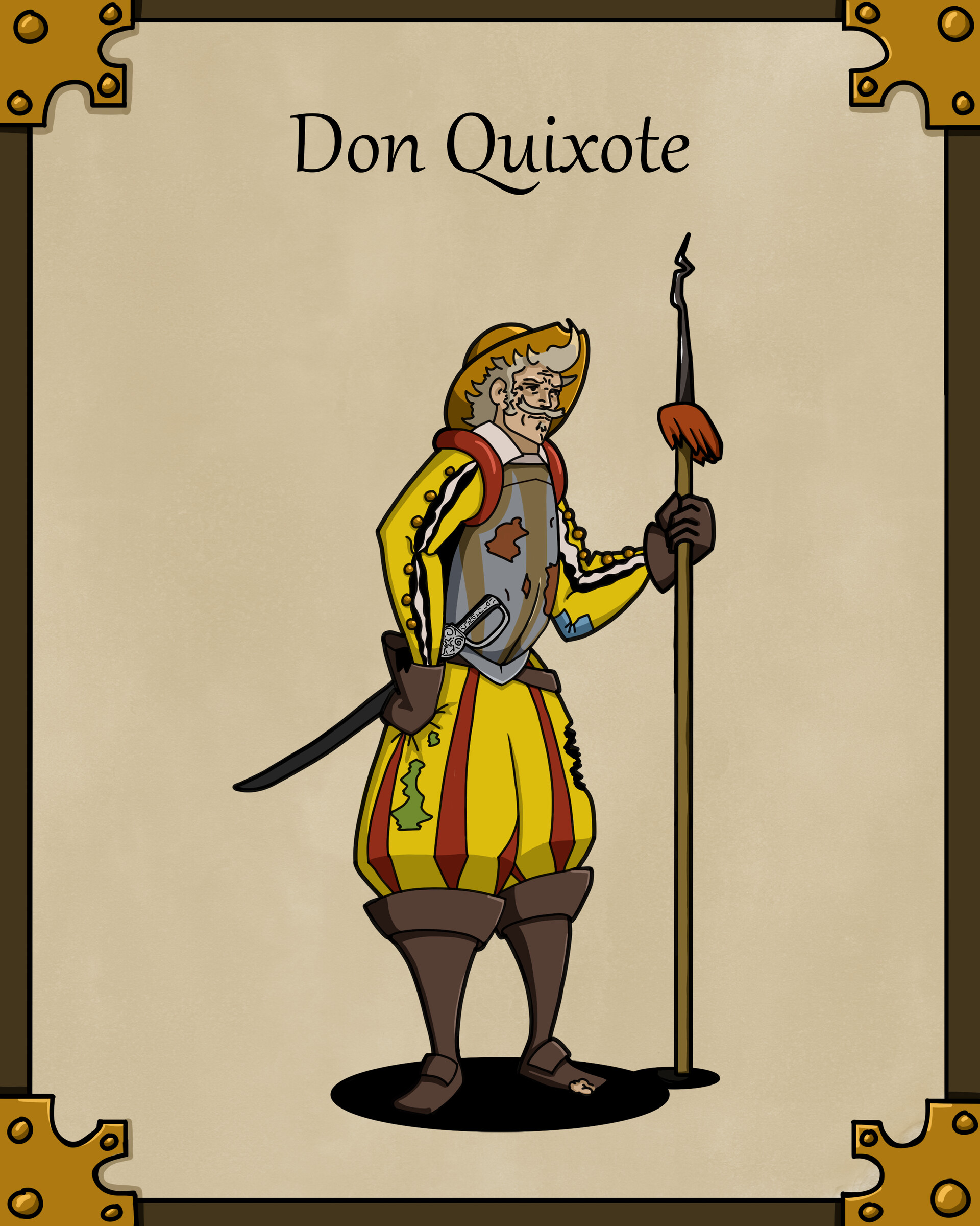 ArtStation - Don Quixote Character Sheet