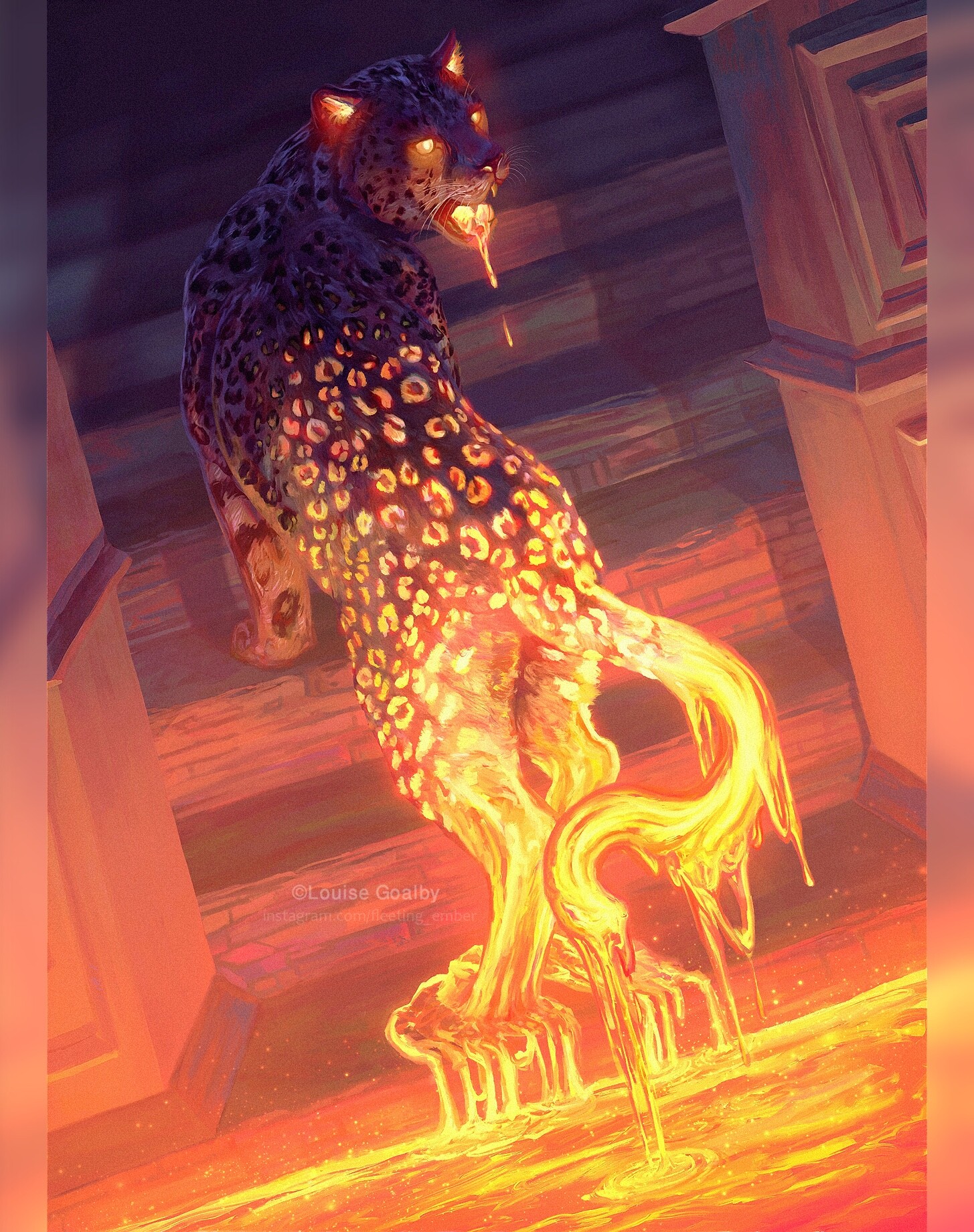 ArtStation - Lava Leopard