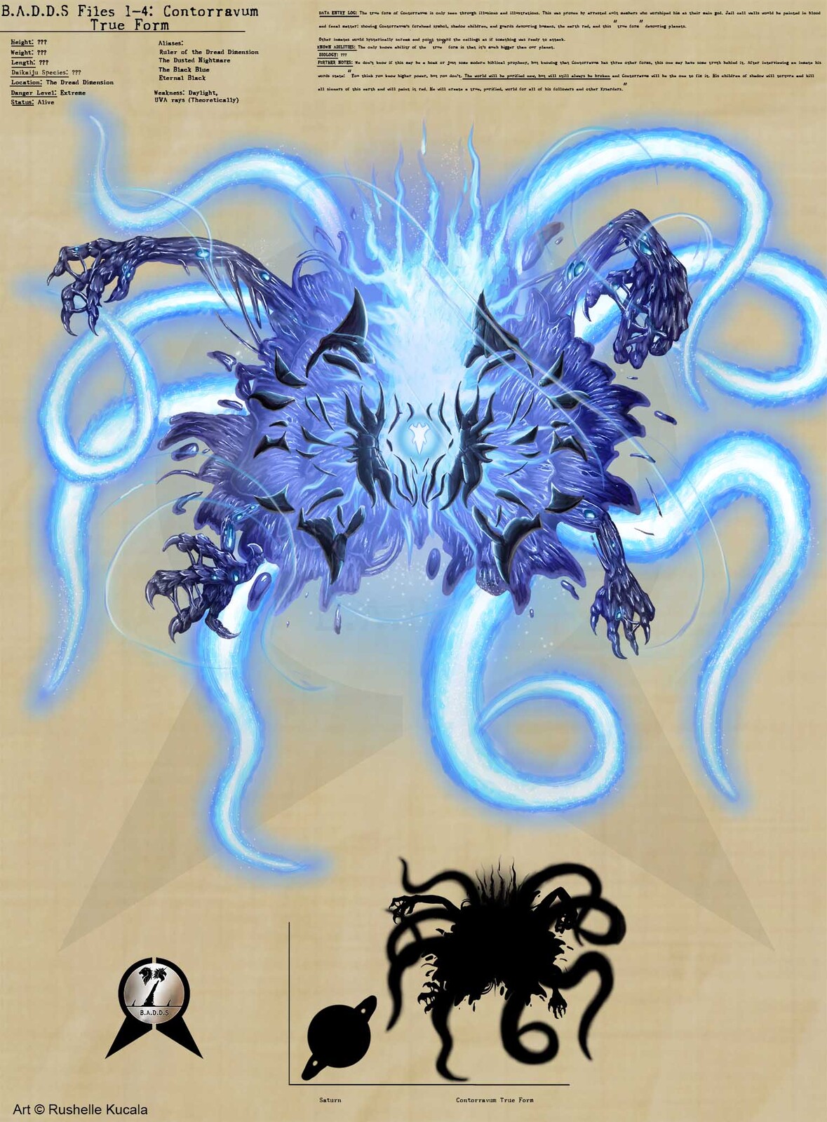 Rushelle Kucala - Contorravum True Form Character Sheet