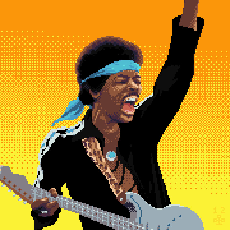 ArtStation - Jimi Hendrix