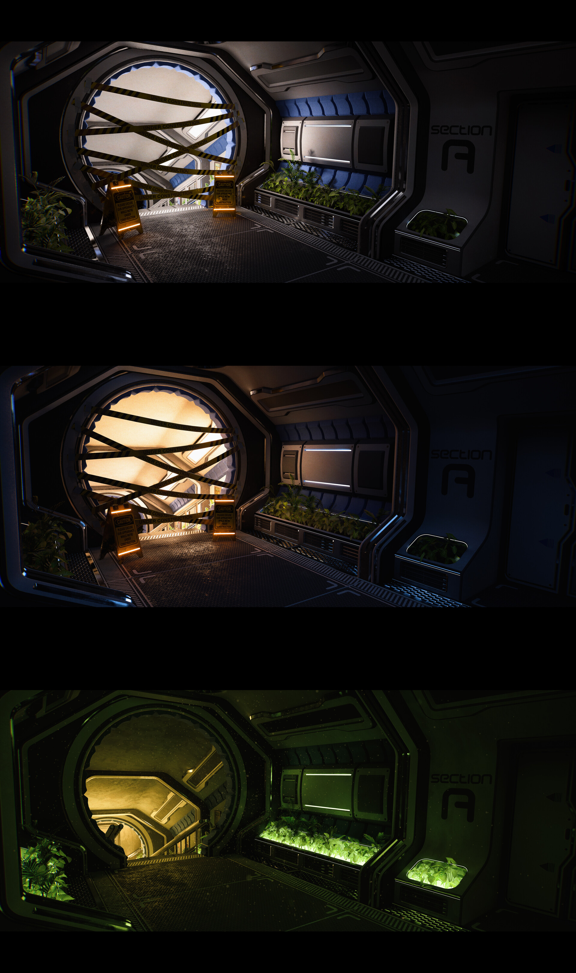 Tom Verbeeck - Sci-fi Corridor Environment - UE5