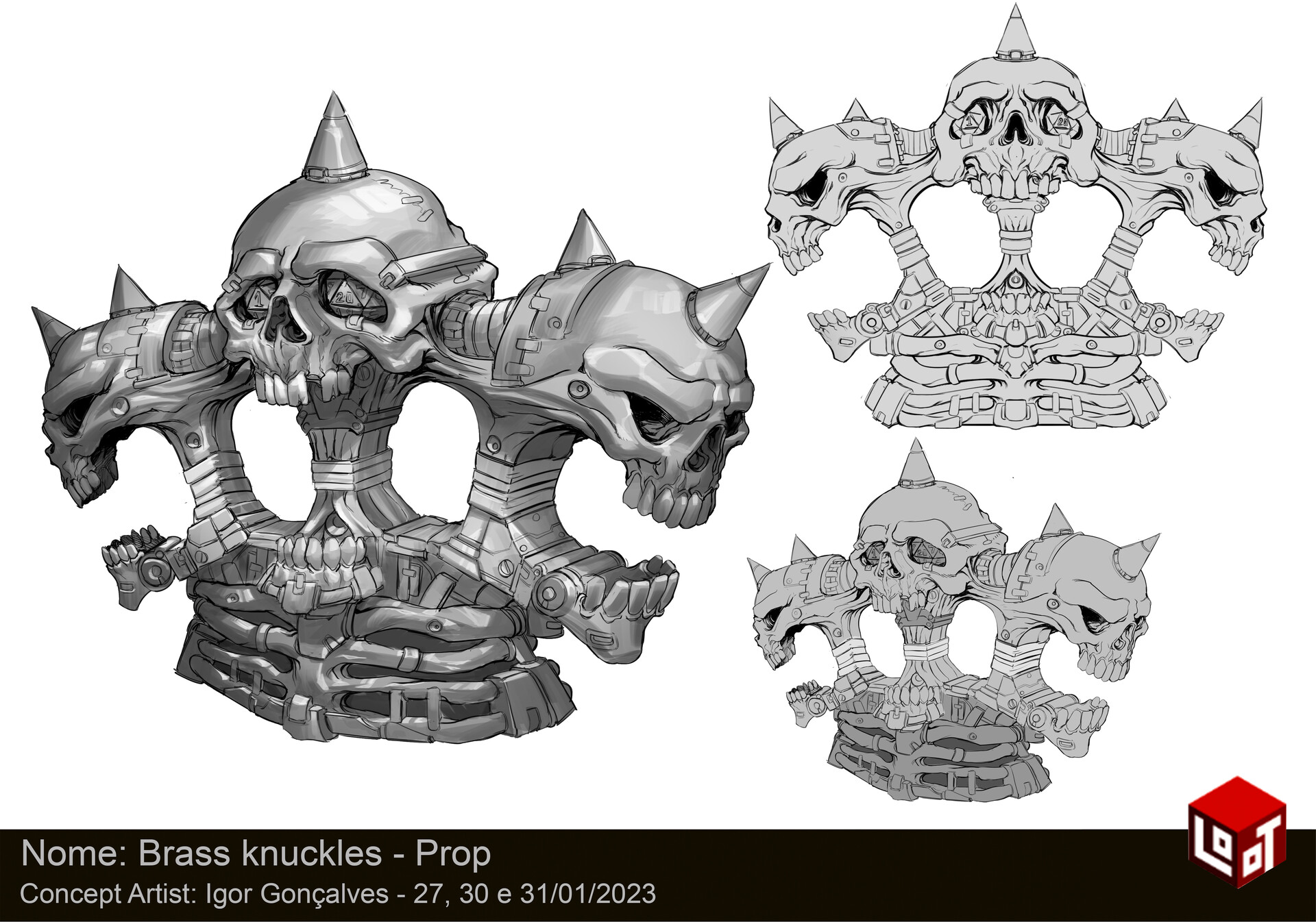 Igor Gonçalves - Loot studio - Prop - Brass Knuckles