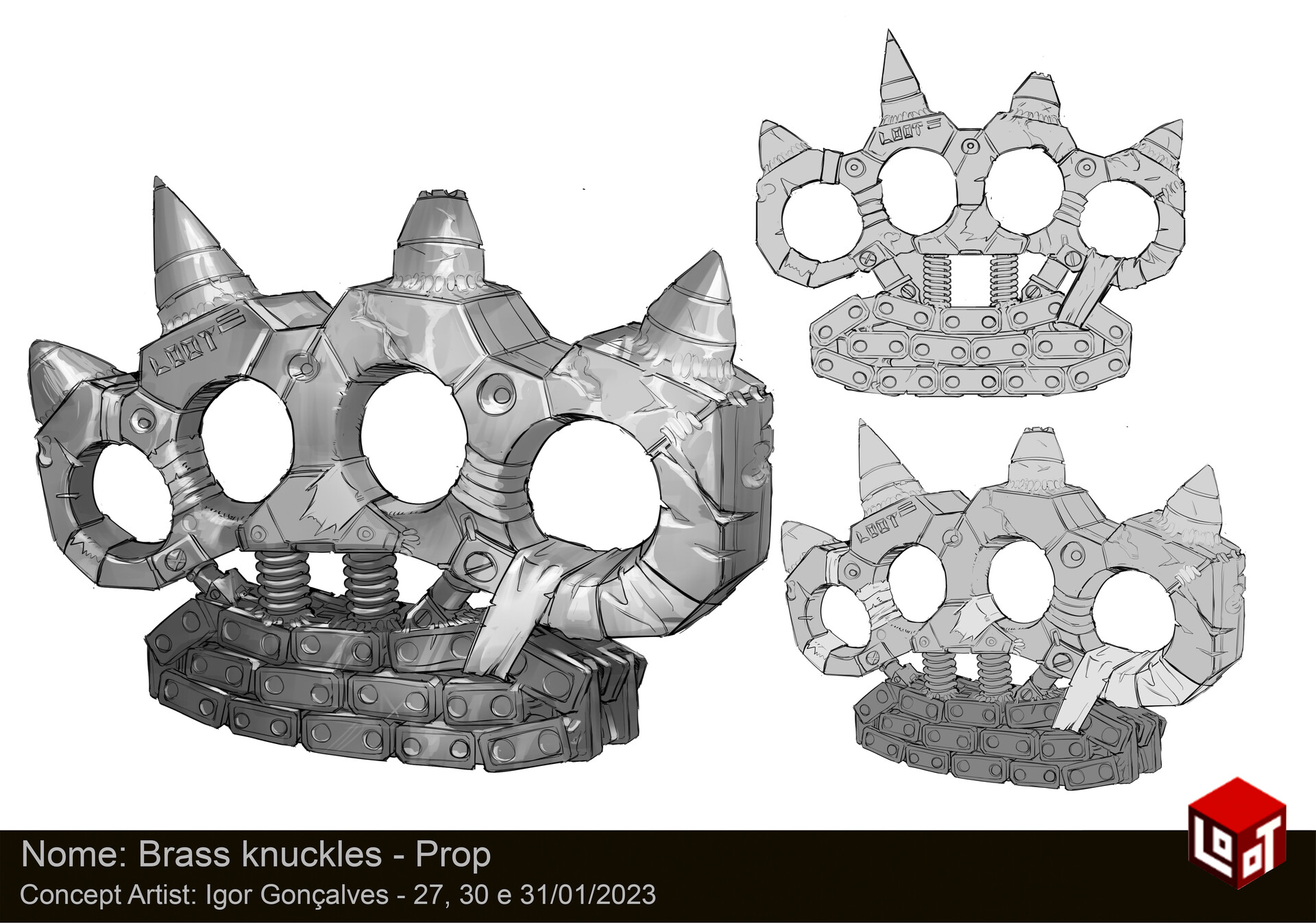 Igor Gonçalves - Loot studio - Prop - Brass Knuckles