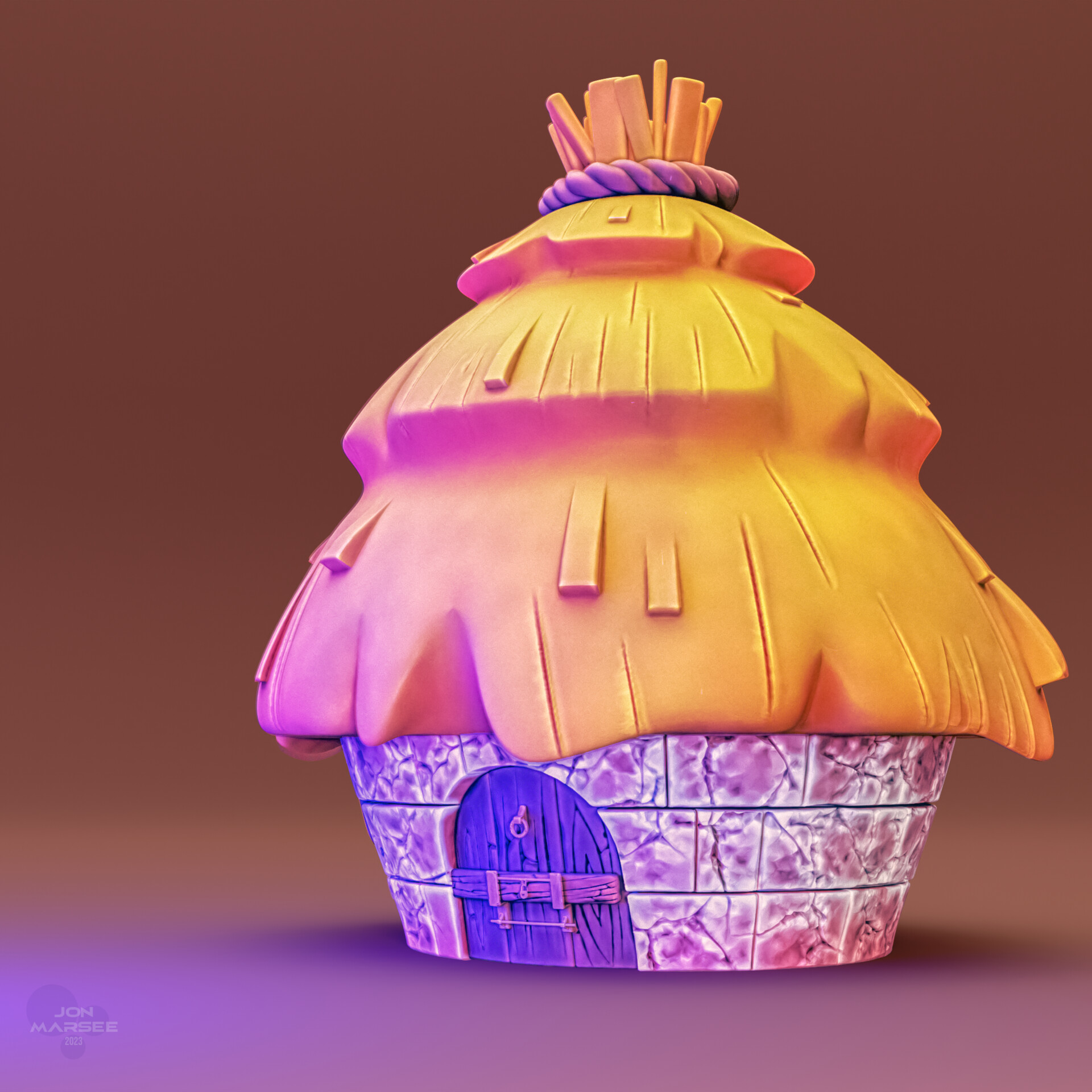 ArtStation - Stylized Hut