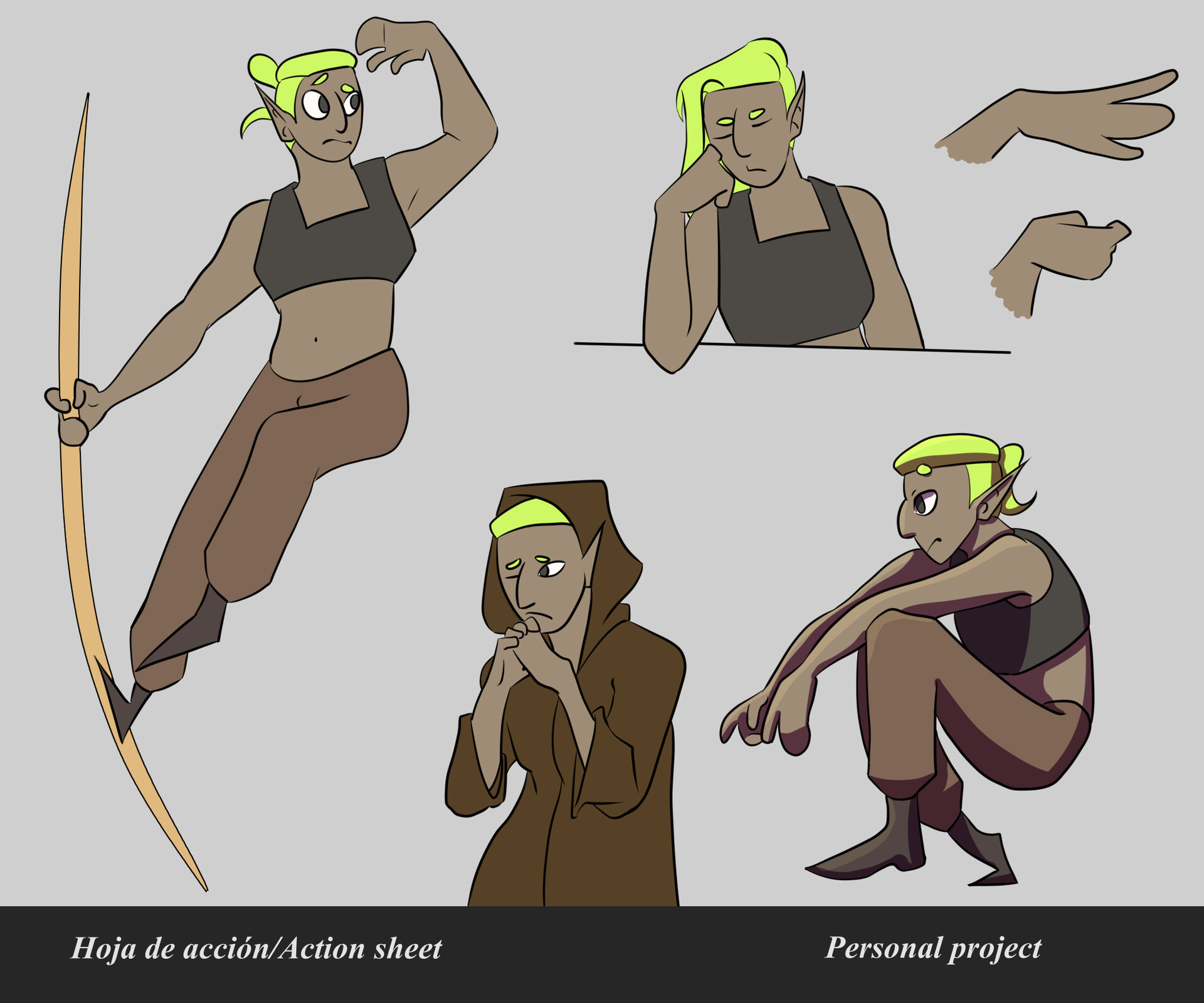 ArtStation - Action sheet of Irris