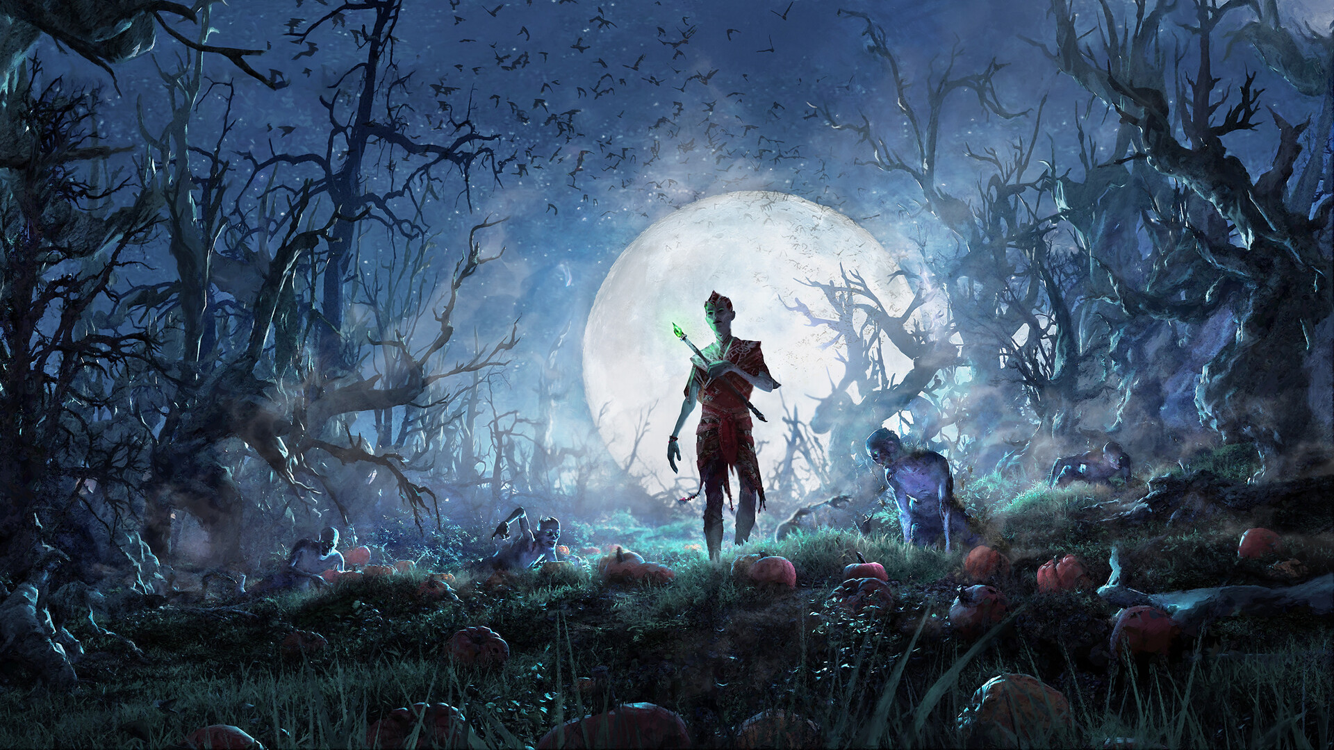 ArtStation - a walk through the pumpkin patch