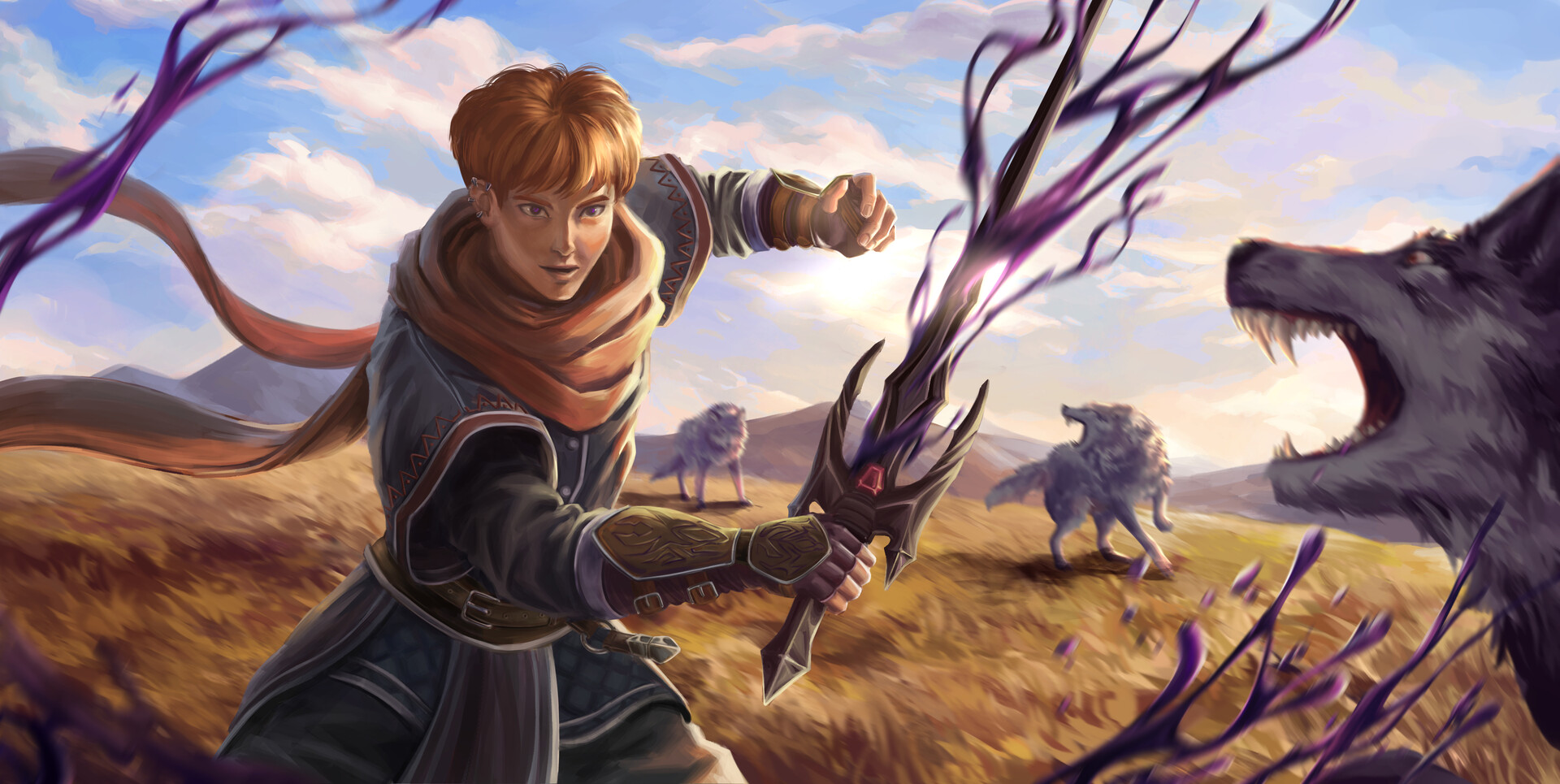 ArtStation - Battle in the wild