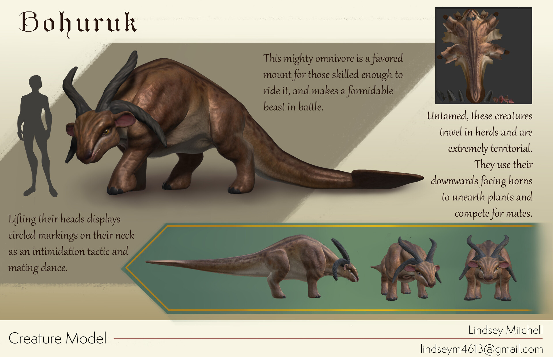 ArtStation - Bohuruk - Creature Design 3d Model