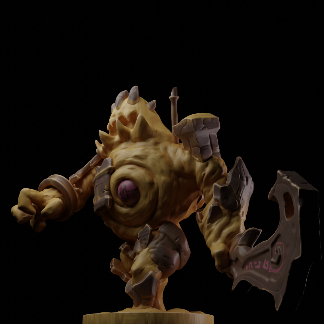 ArtStation - Sand Golem Who Wear Castle