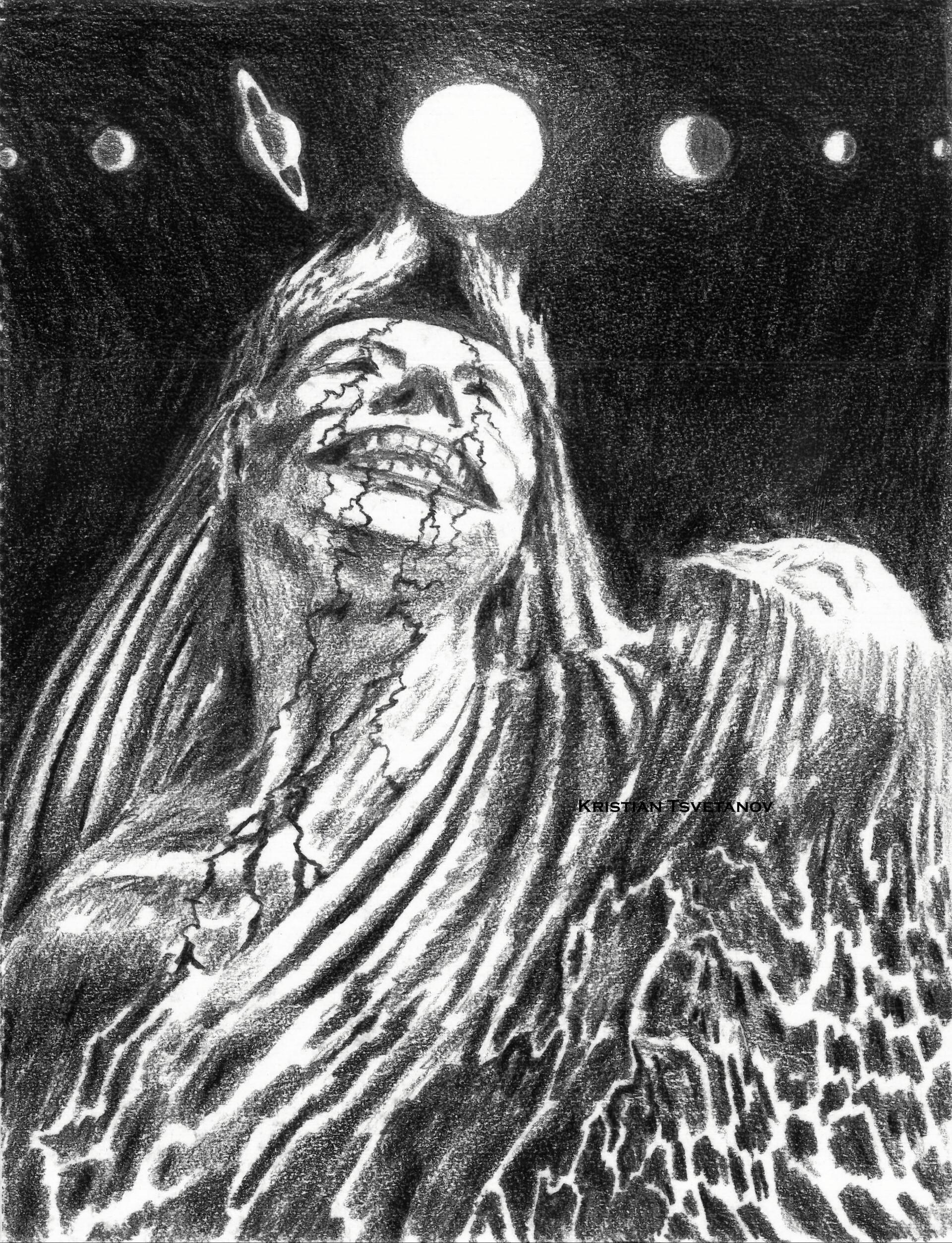 ArtStation - Helios - pencil drawing 11