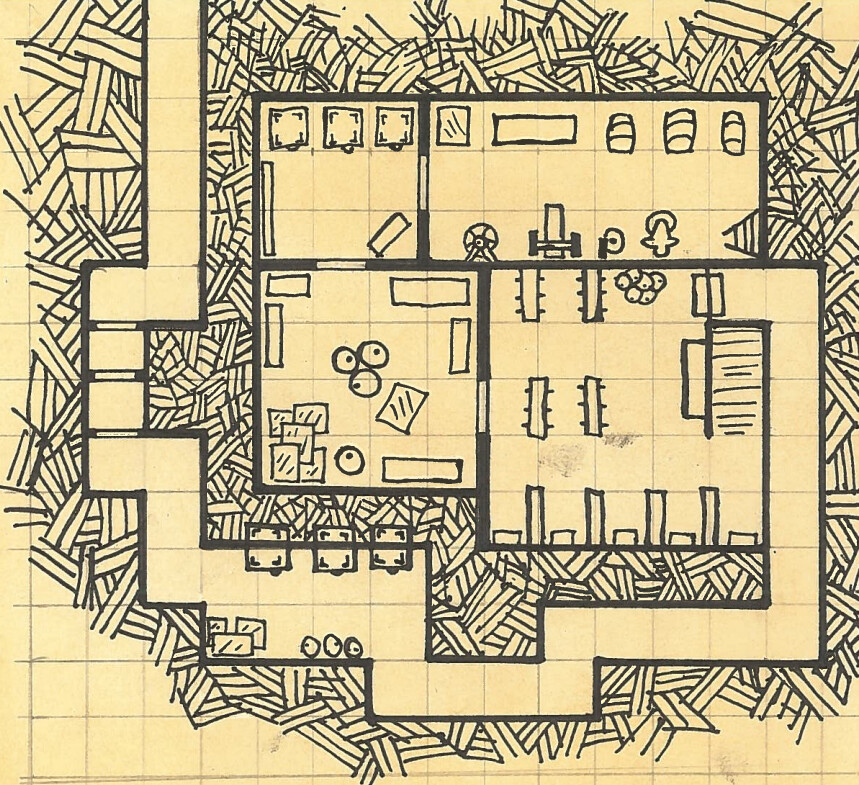Dan Brierley - D&D Custom Map: The Handsome Woman Tavern