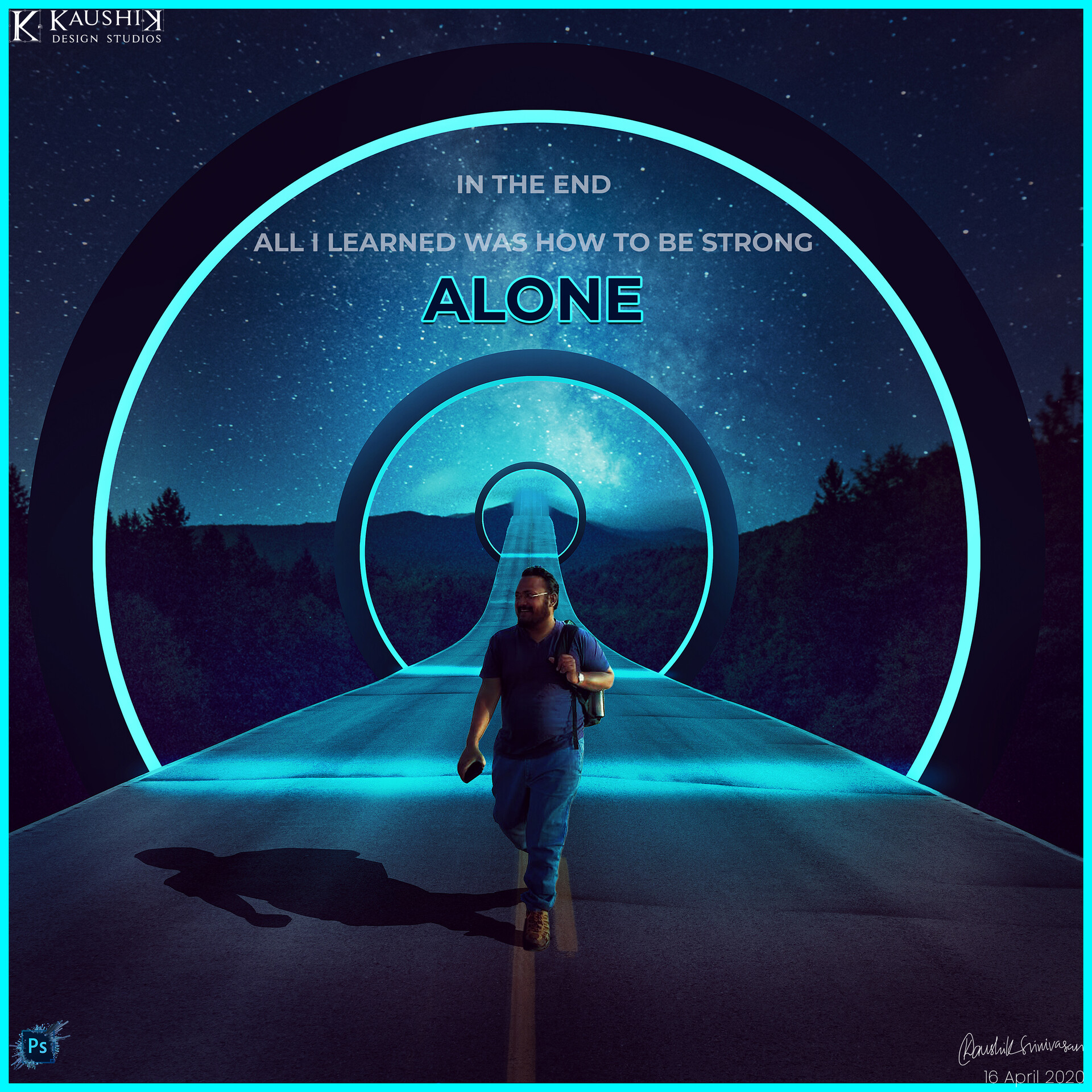 ArtStation - Fantasy Circle Neon Light😊 Photo Manipulation