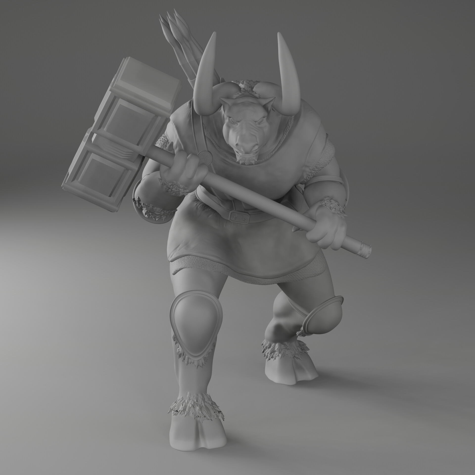 ArtStation - Minotaur miniature