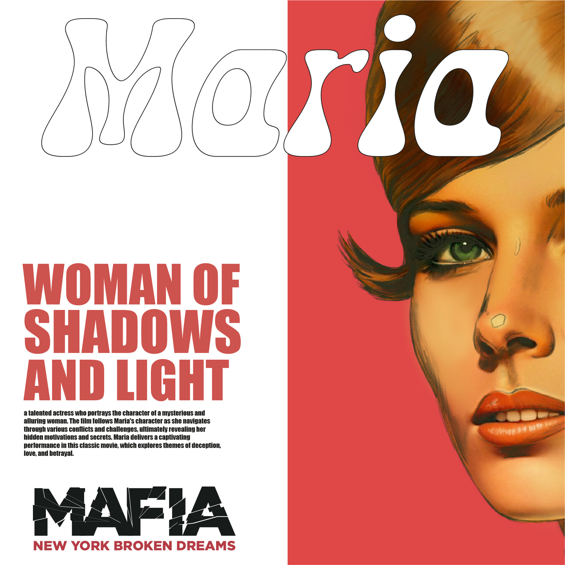 ArtStation - Mafia New York Broken Dreams - Maria Poster