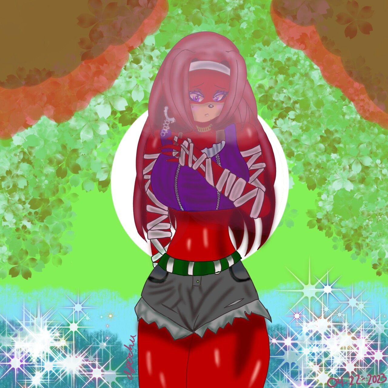 Knuckles The Echidna As A Girl
