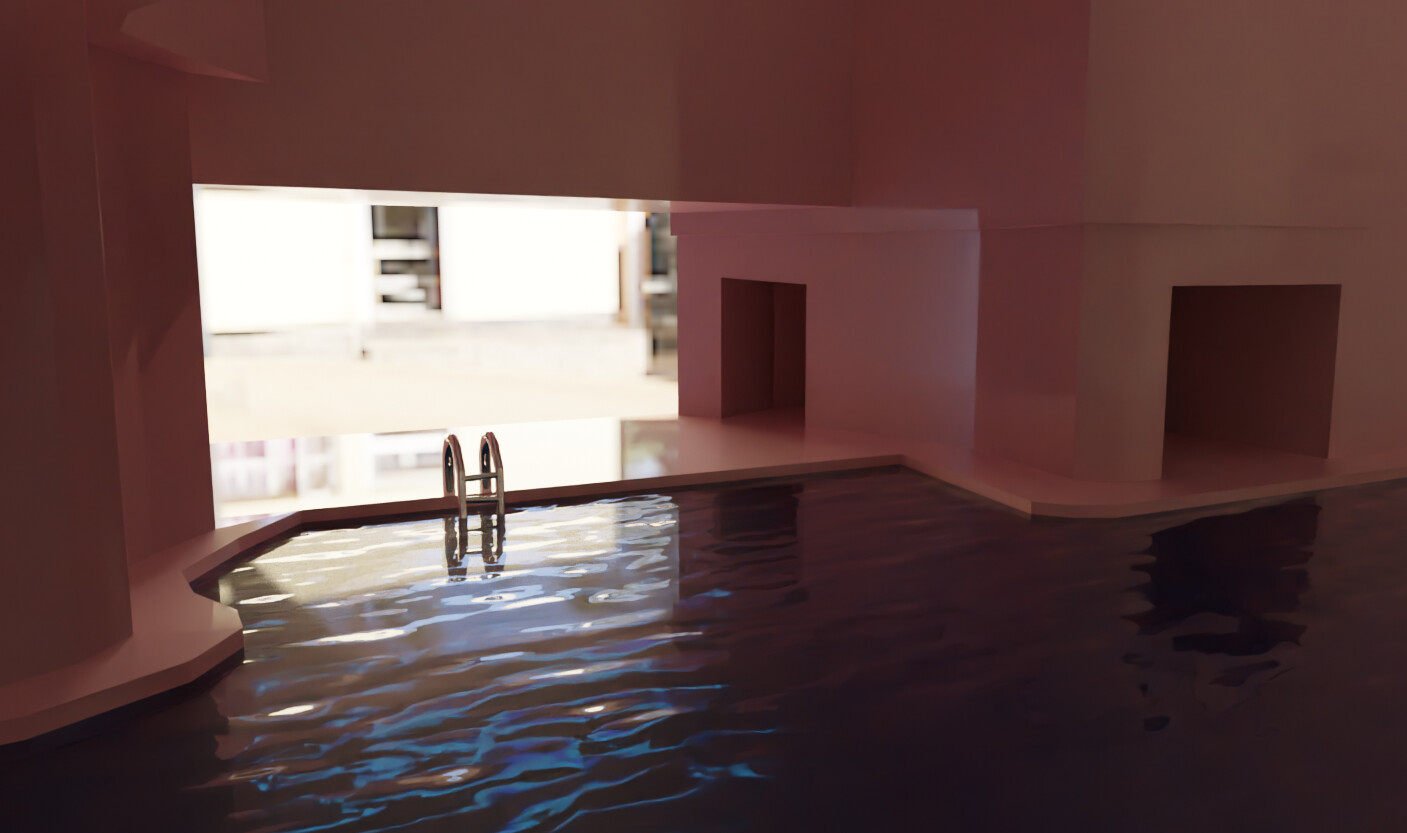 ArtStation - liminal space pool