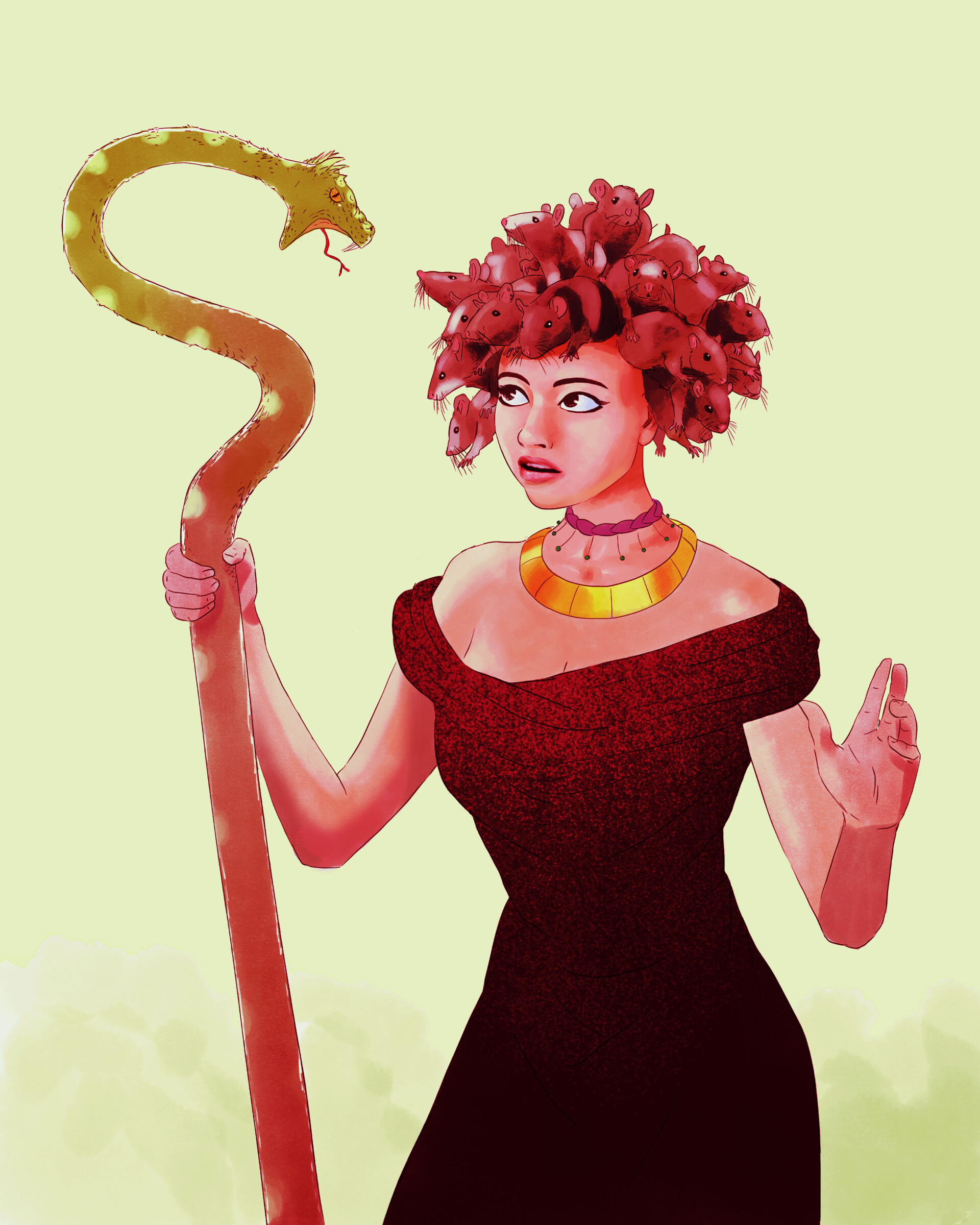 ArtStation - Rat Medusa