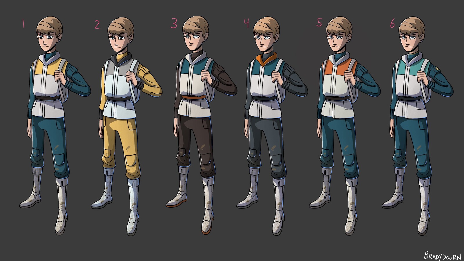 Brady Doorn - SCI FI Explorer character concept