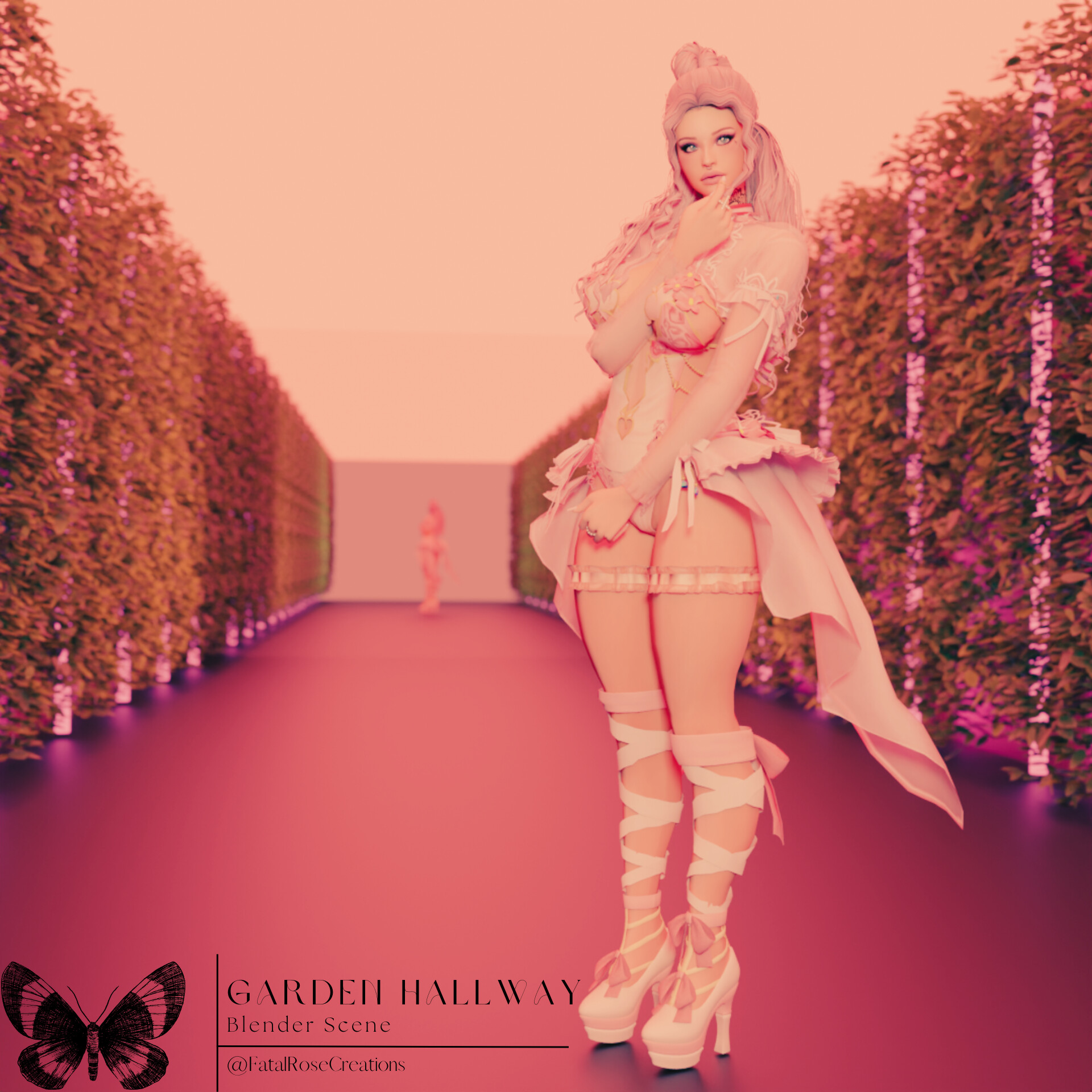 ArtStation - Garden Hallway Blender Scene