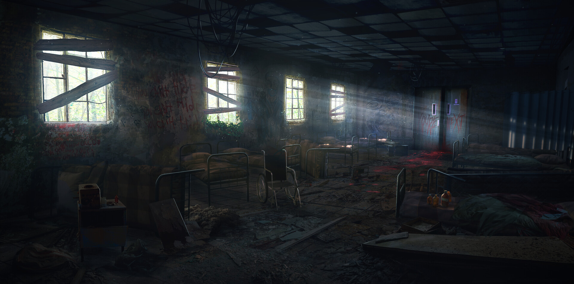 ArtStation - Abandoned Asylum