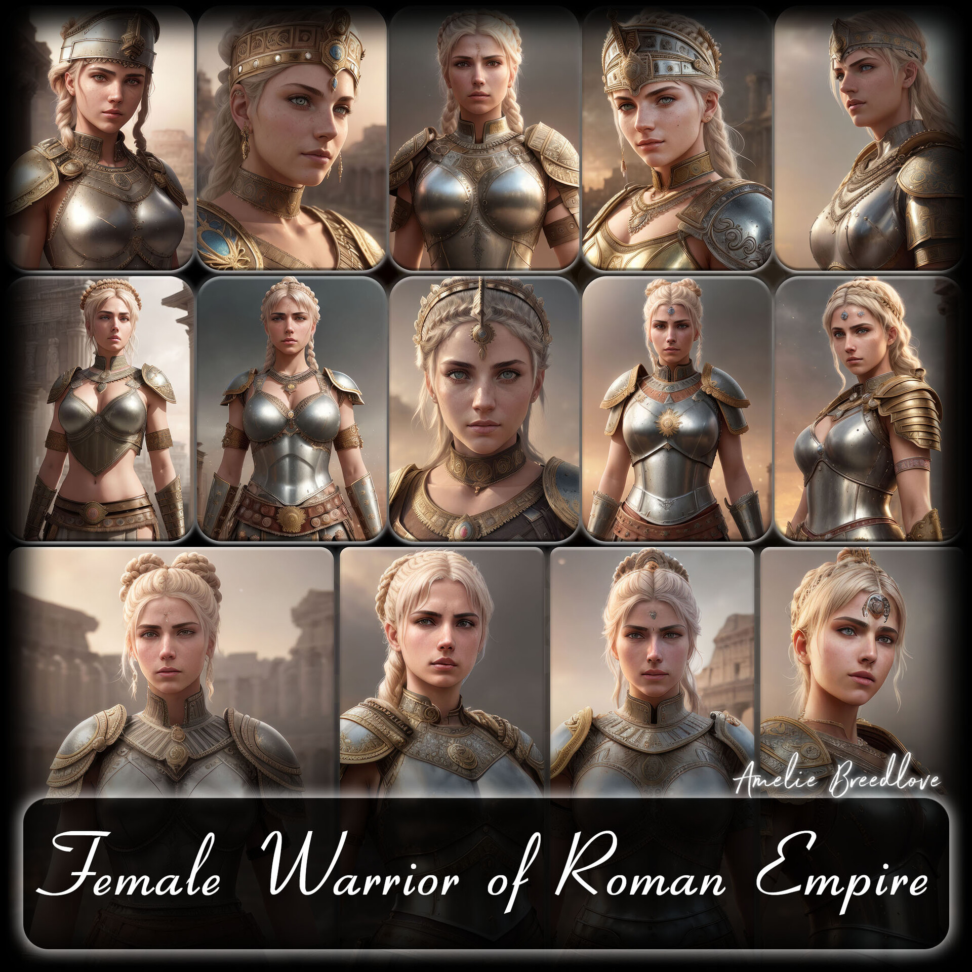 Amelie Breedlove - 300 Realistic Female Warrior of Roman Empire ...