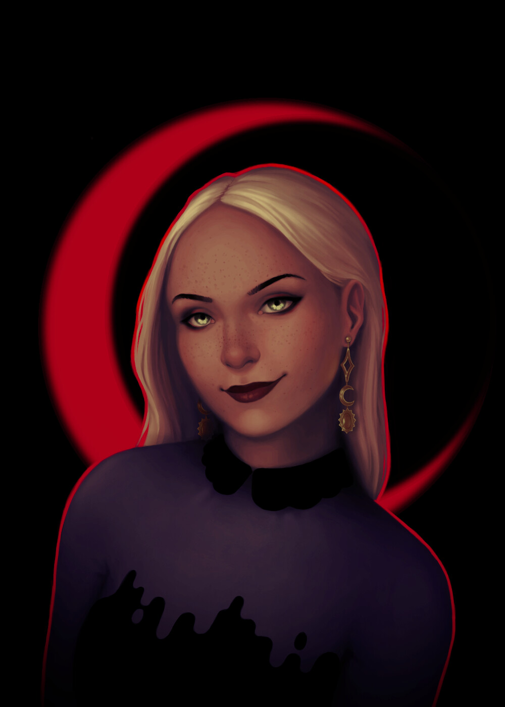 ArtStation - Red Moon