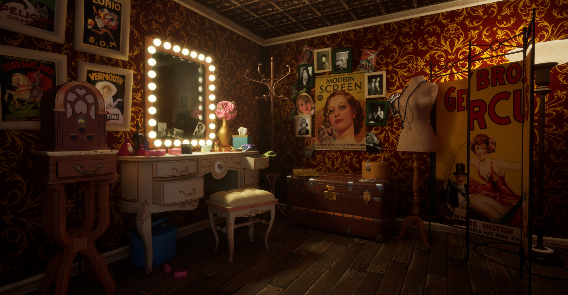 ArtStation - 1920's Dressing Room - UE5 Update