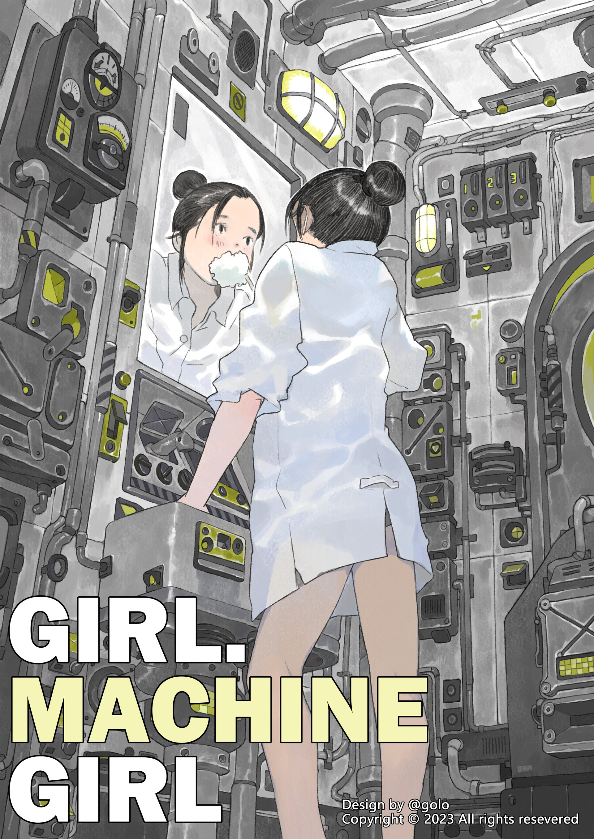 ArtStation - Machine Girl-Take a break