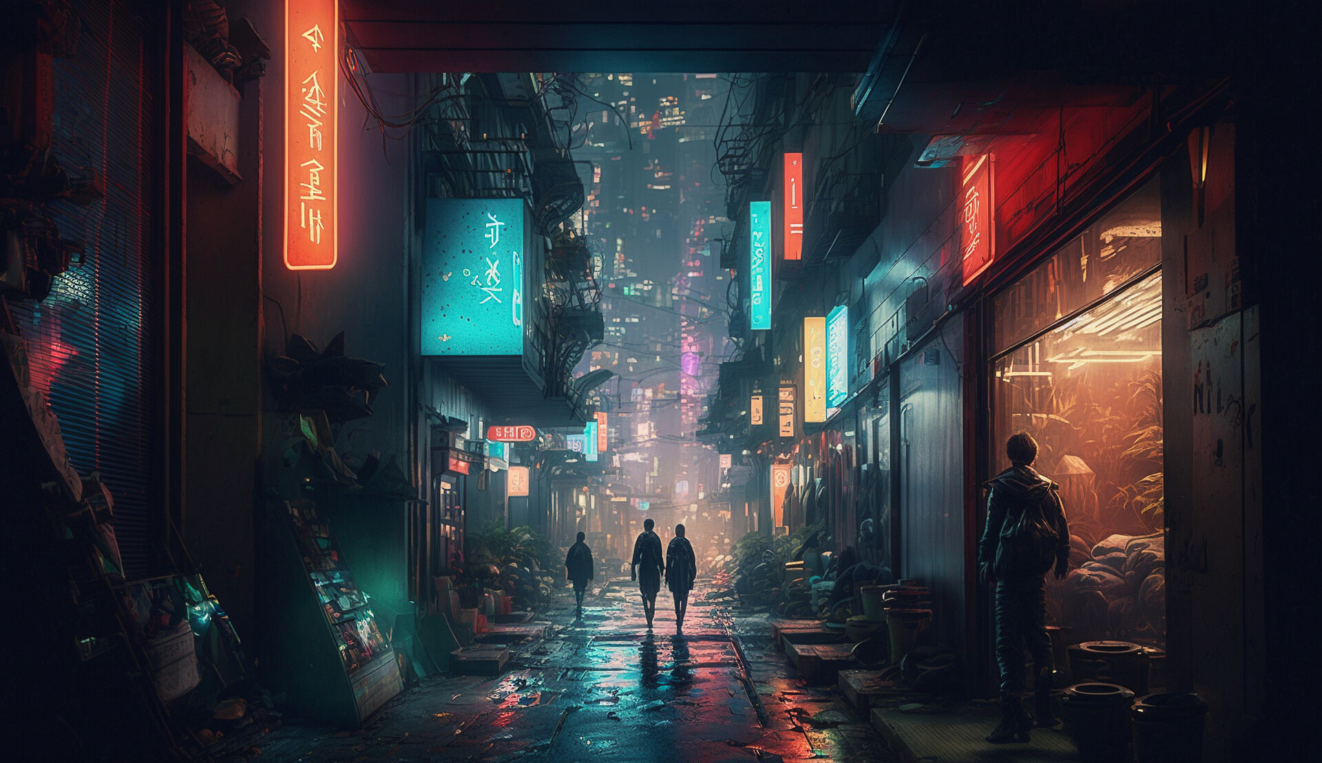 iLlustraNation - "The Future - Neon Lights" - The future in cities ...