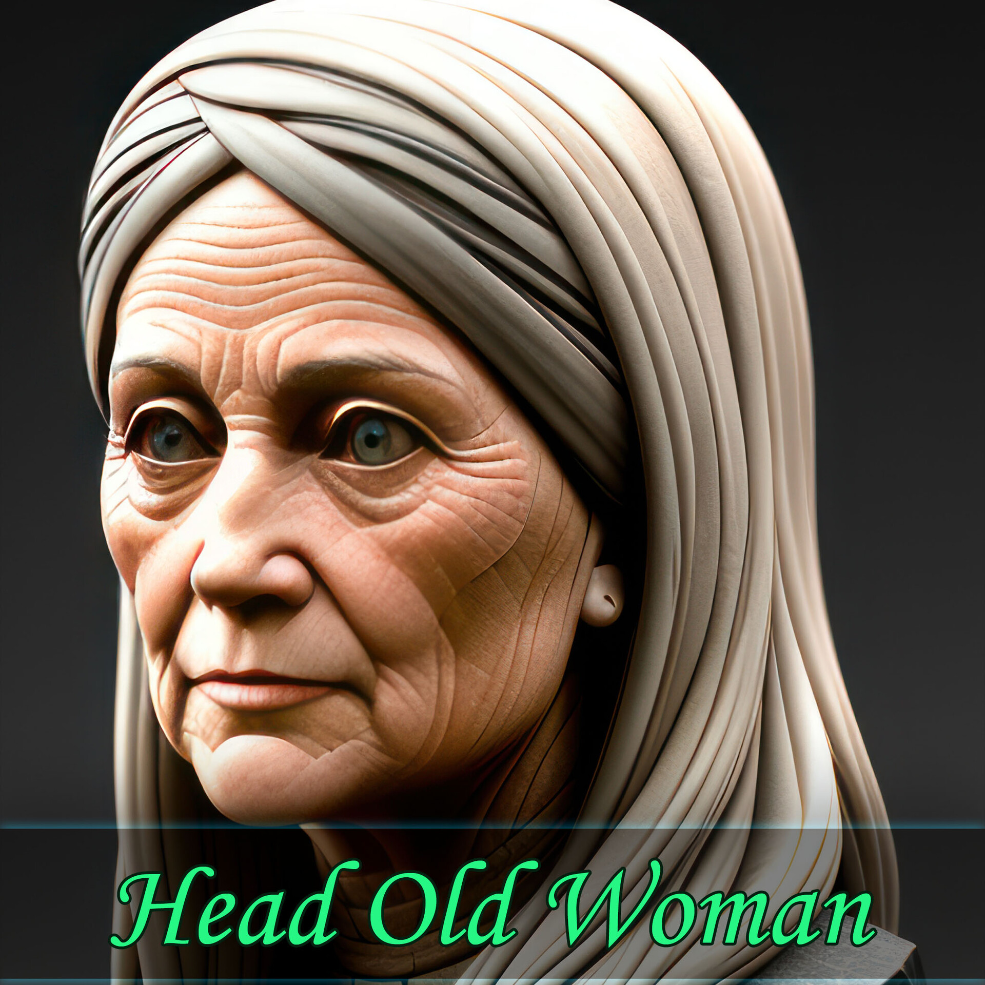 ArtStation - +530 Head Old Woman Reference Pack _ 4K