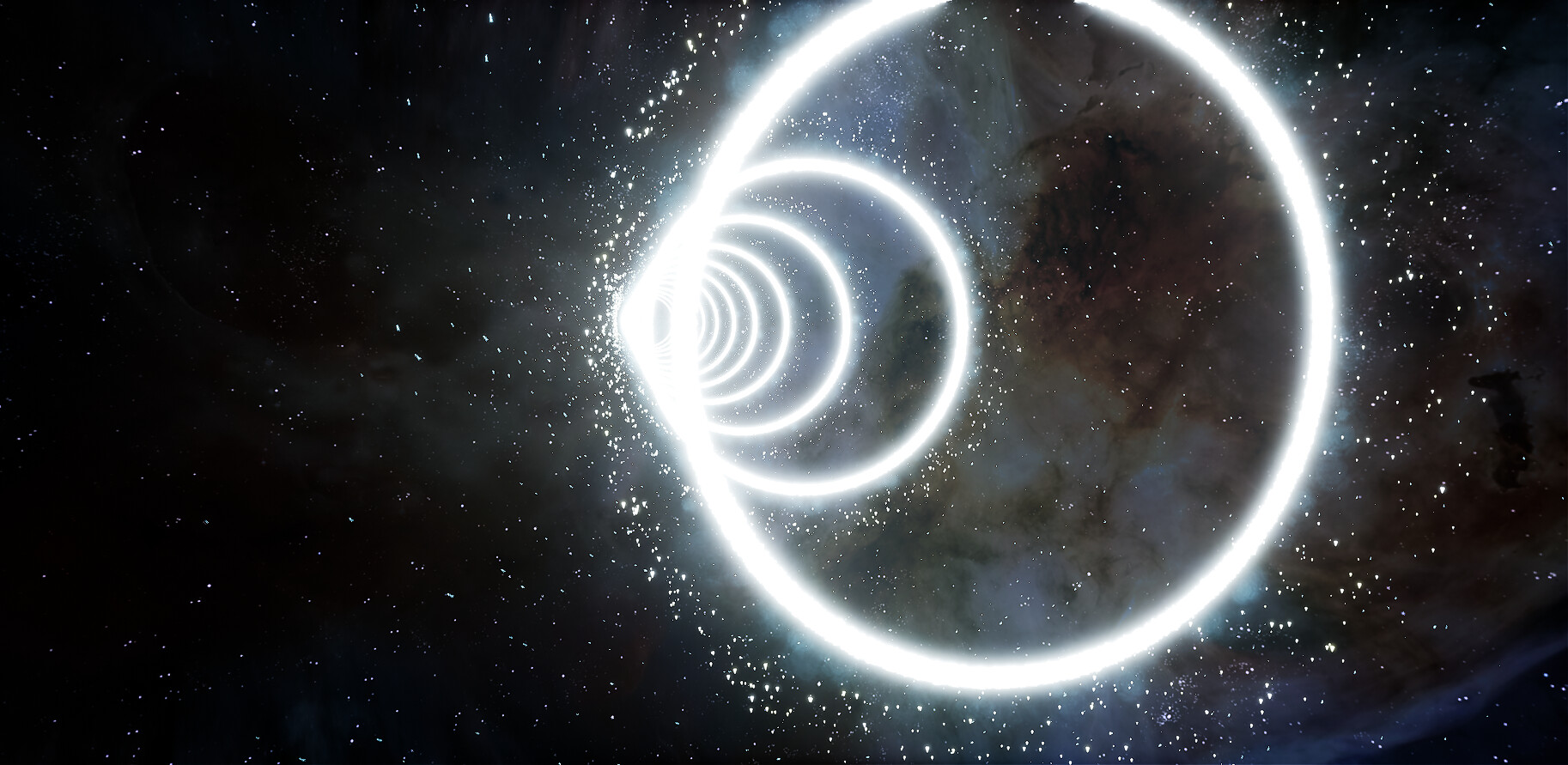 Anon - UE5 Niagra Particle System in Space for Live Event