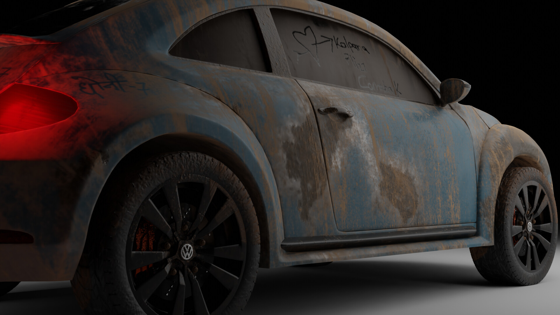 ArtStation - Old Rusted Volkswagen Beetle
