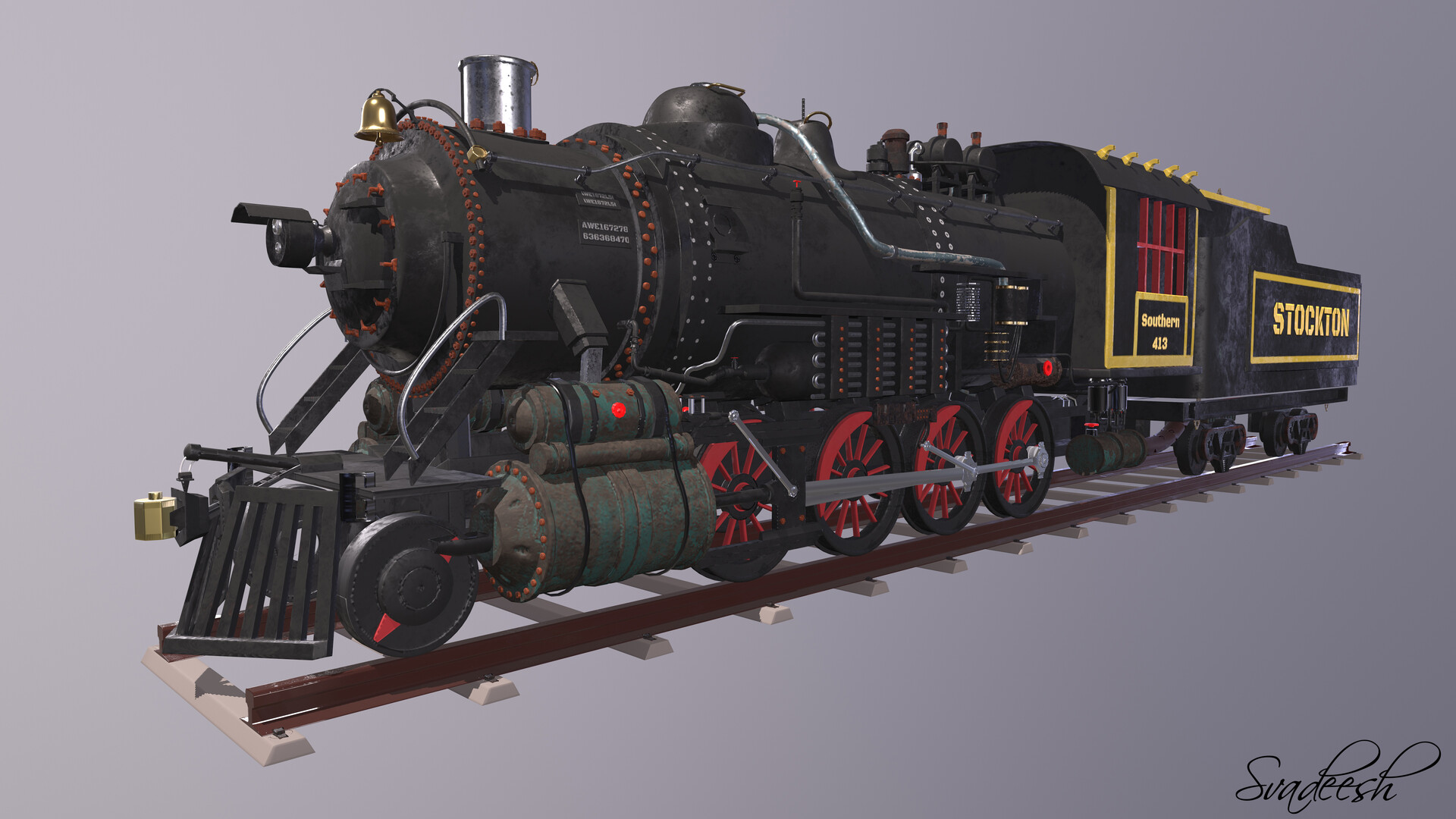 ArtStation - Realistic Steam Train