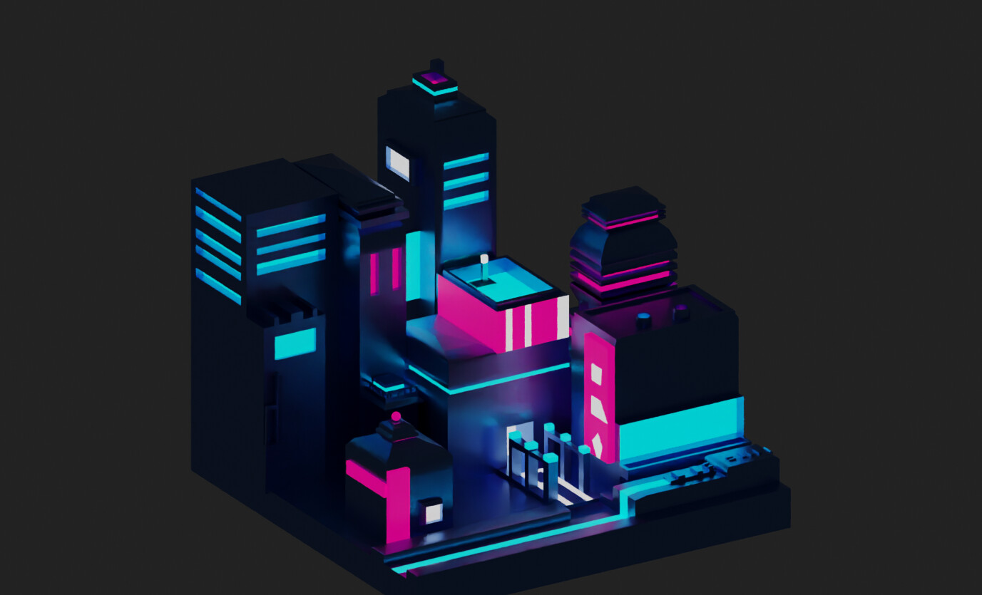 ArtStation - neon city