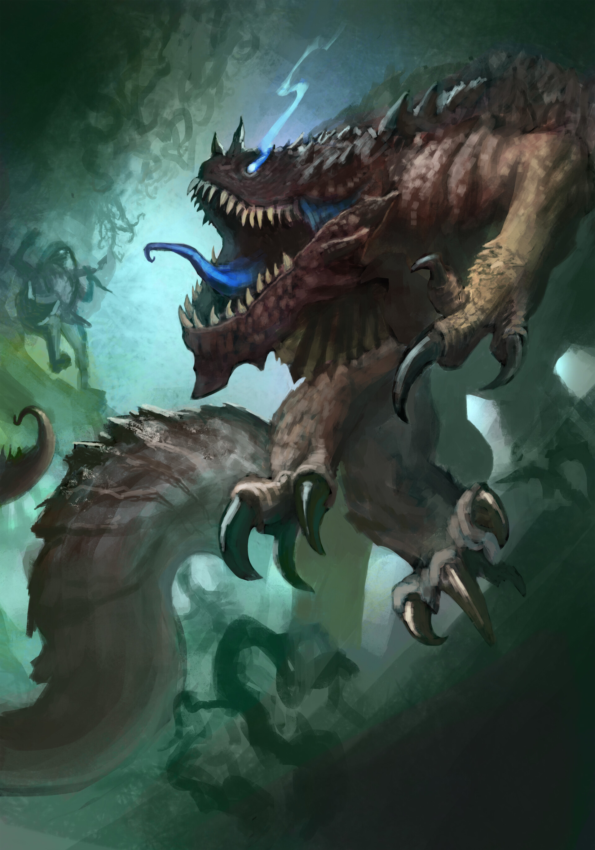 ArtStation - Copy of MTG card "Basilisk"