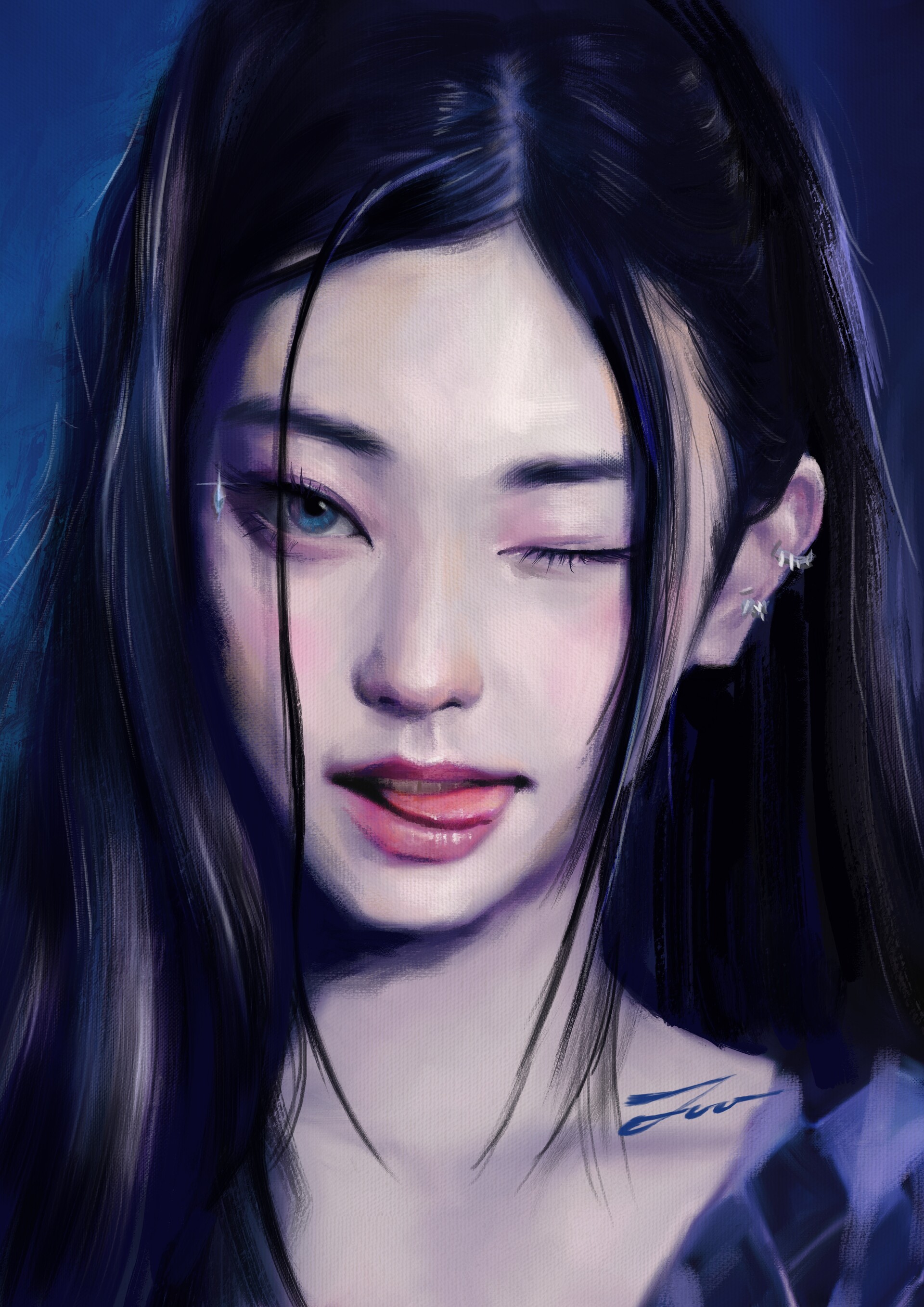 Kpop Drawing Eyes BTS Jungkook Drawing 2, An Art Acrylic By Danielle